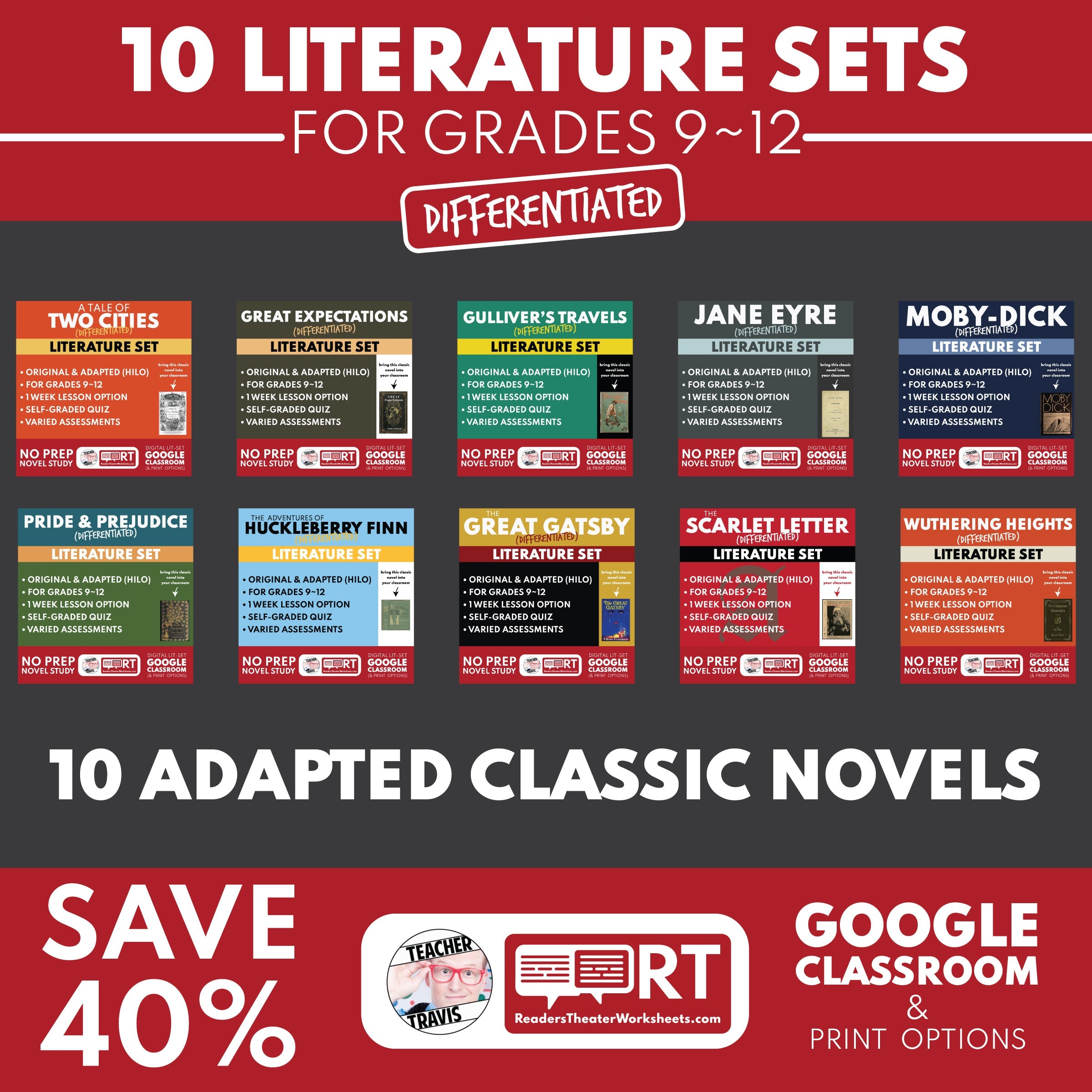 A 5-Day Classic Novel Unit Plan for High School ELA (With Built-In Dif ...