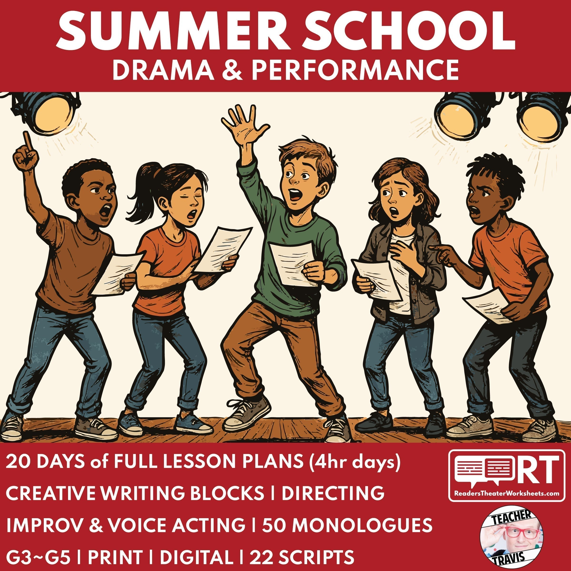 4-Week Summer School Drama Curriculum: Turn Literacy Into Live Theater ...