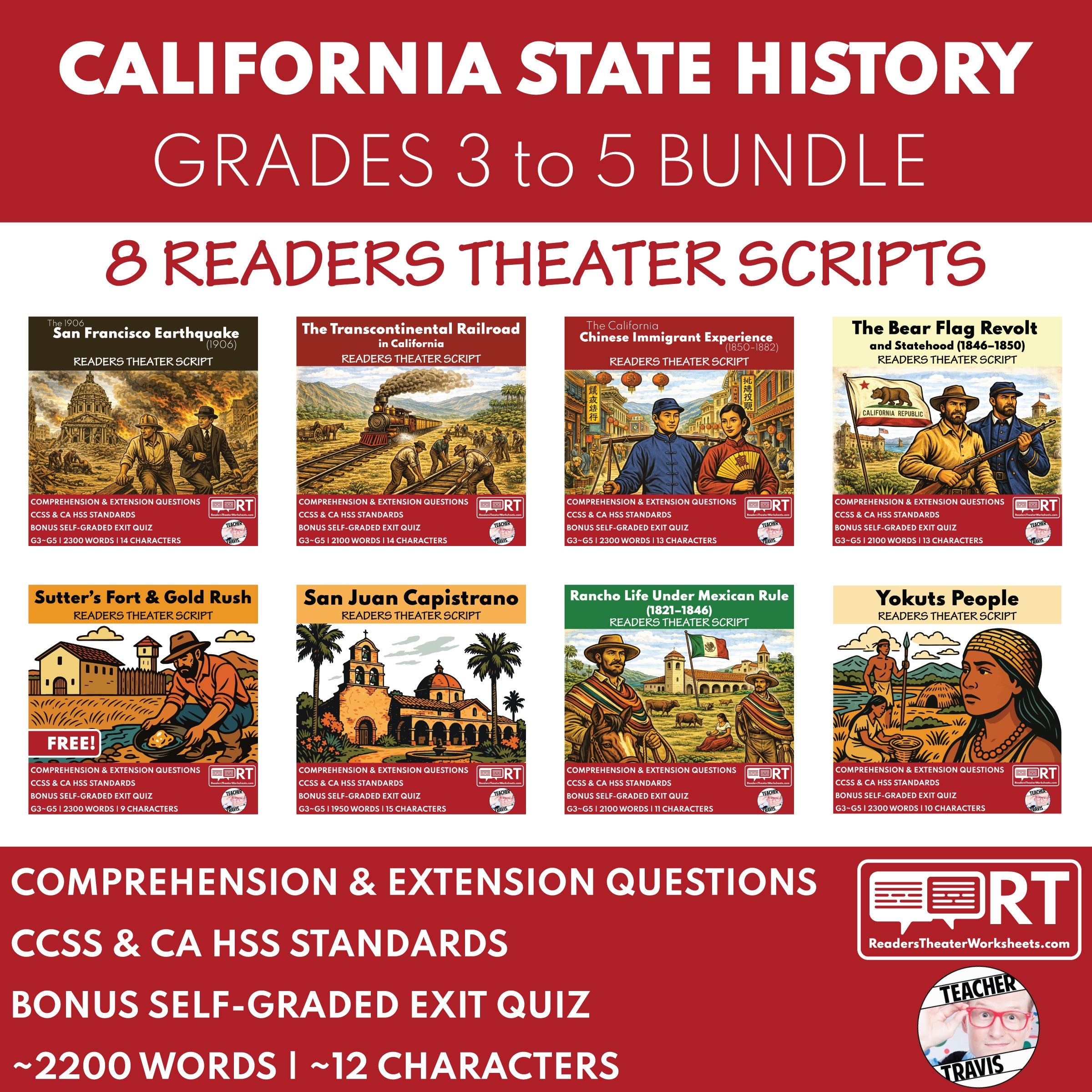 California State History Readers Theater Scripts Lessons for Elementar ...