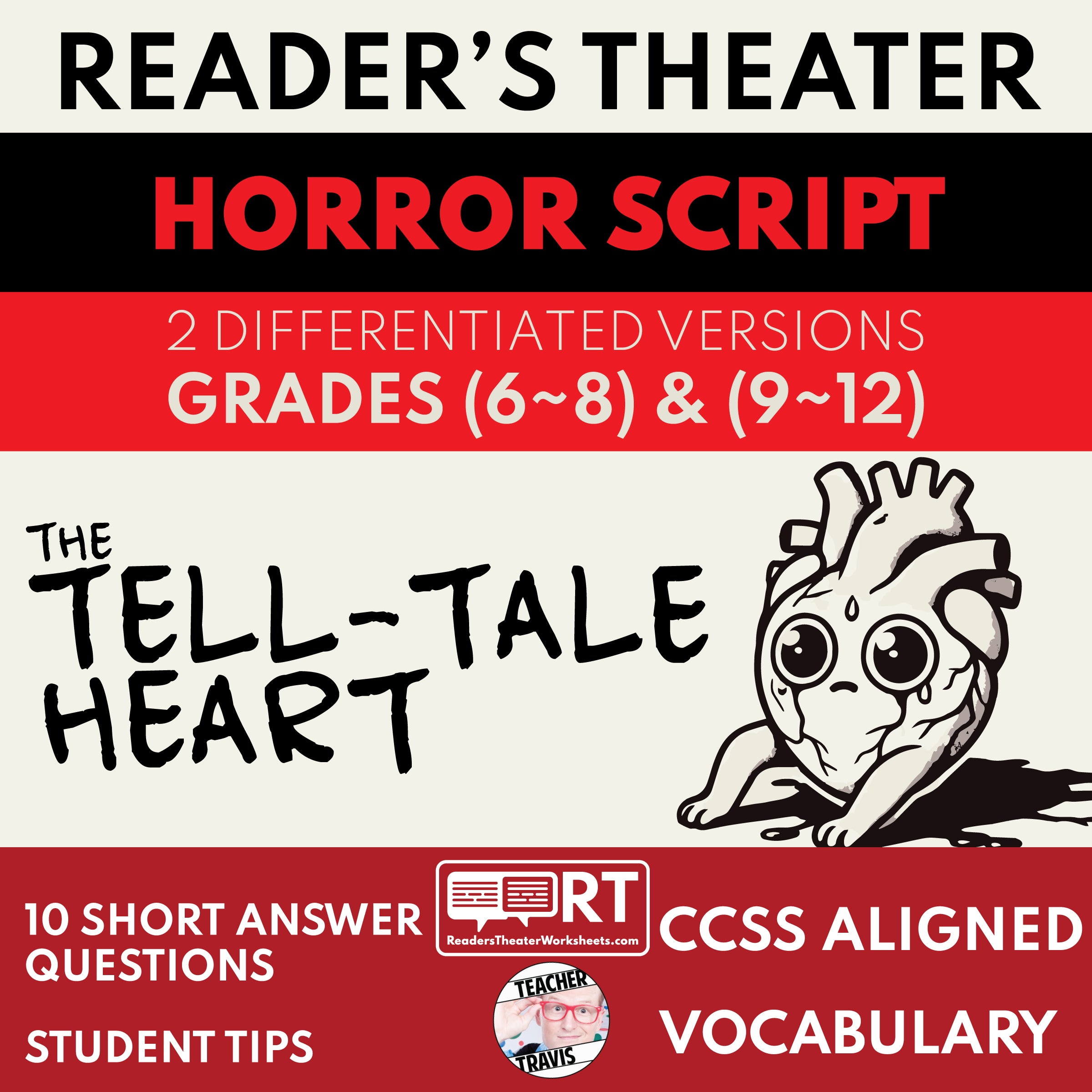 The Tell-Tale Heart (Edgar Allan Poe) Reader's Theater Script – Reader ...