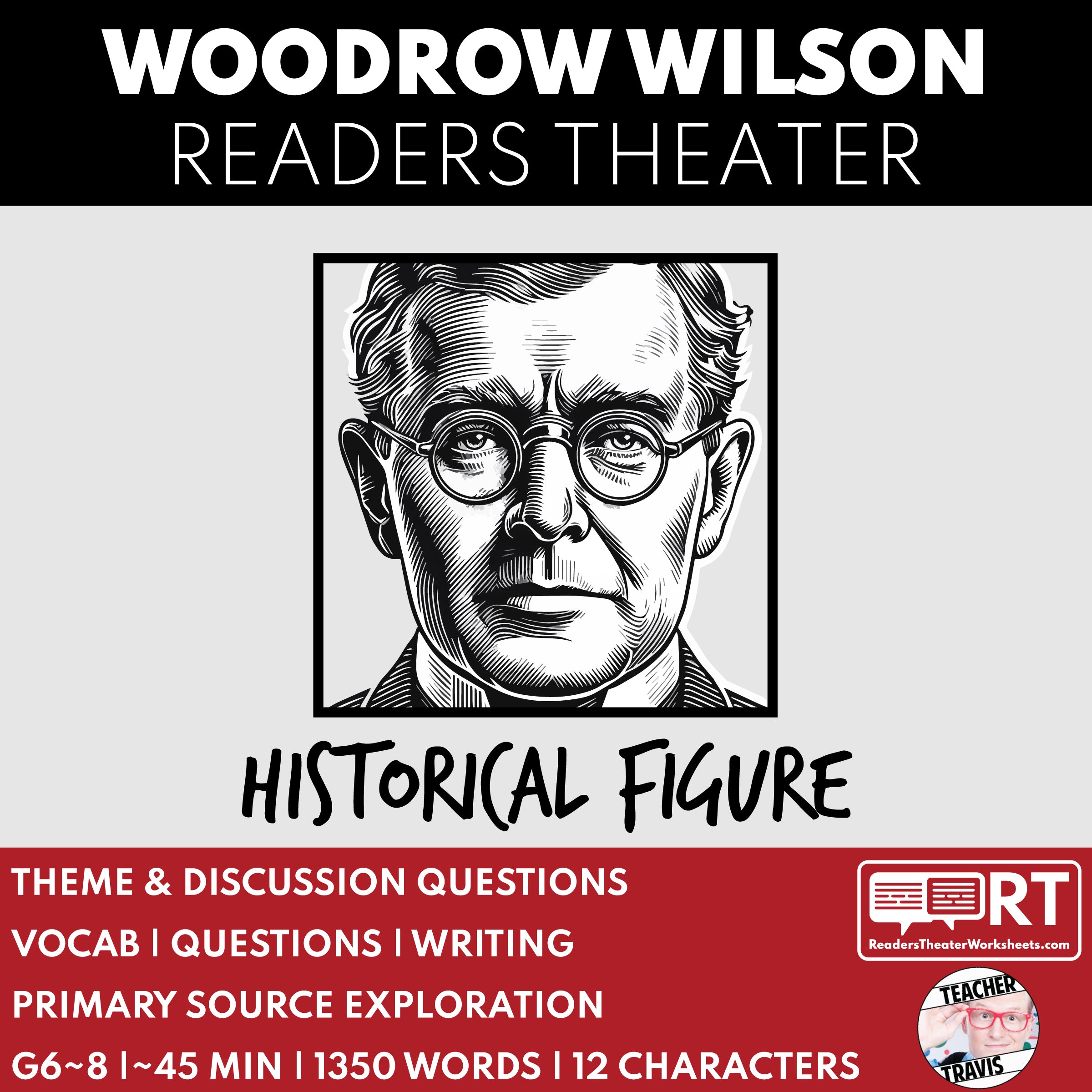Woodrow Wilson U.S. President | Historical Figure Readers Theater Scri ...