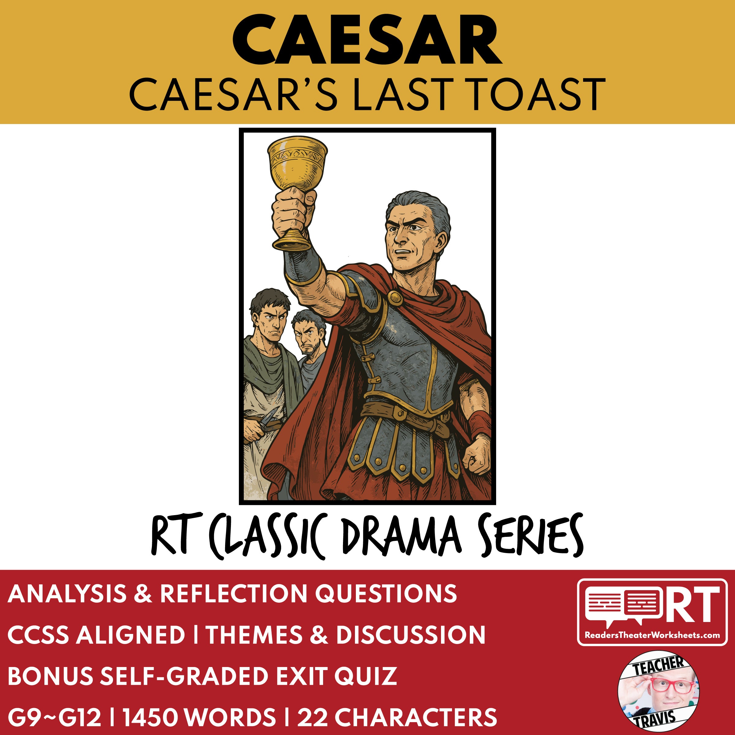 Caesar’s Last Toast Readers Theater Script | Classical Dramas | Roman ...