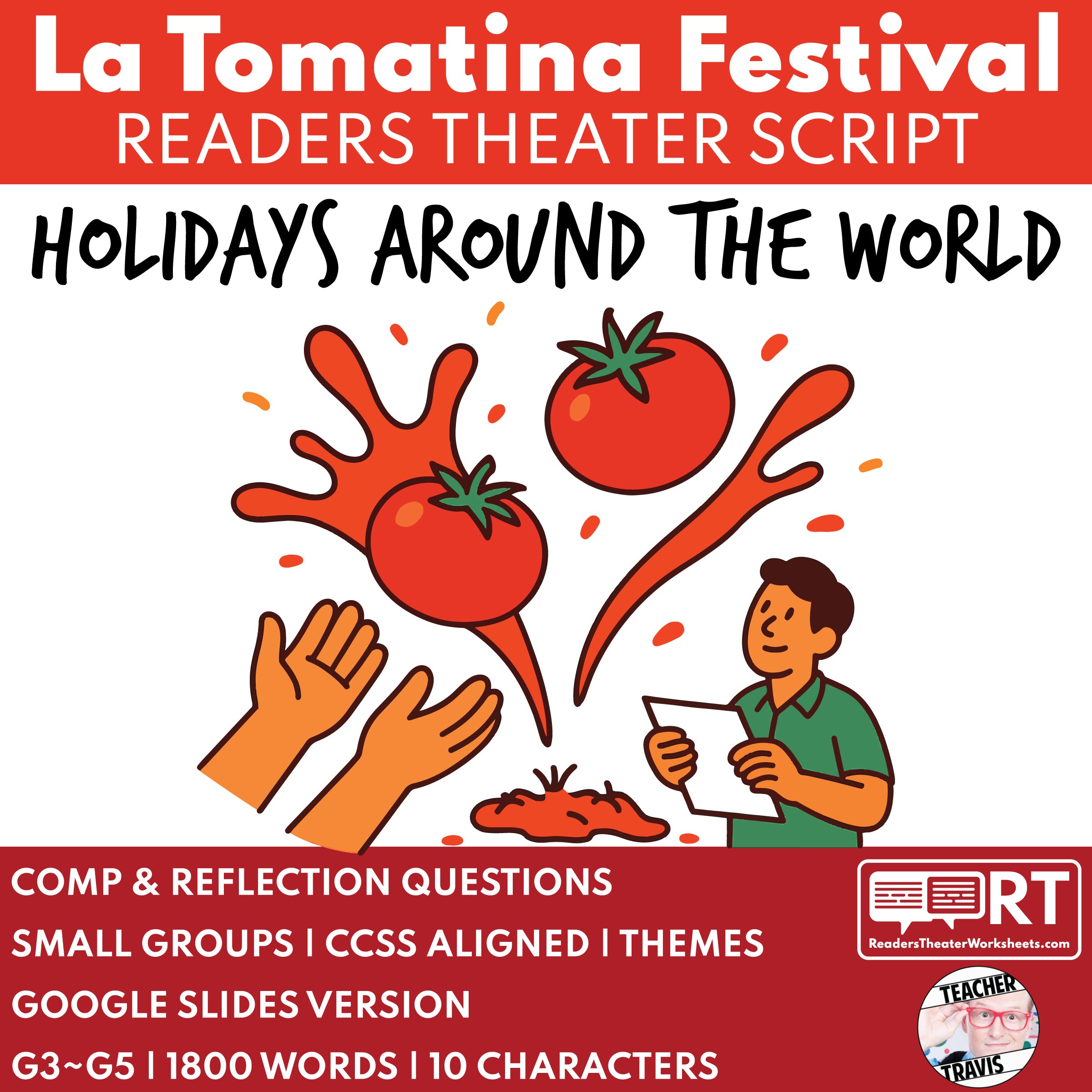 La Tomatina in Spain Holiday Readers Theater Script | Tomato Fight ...