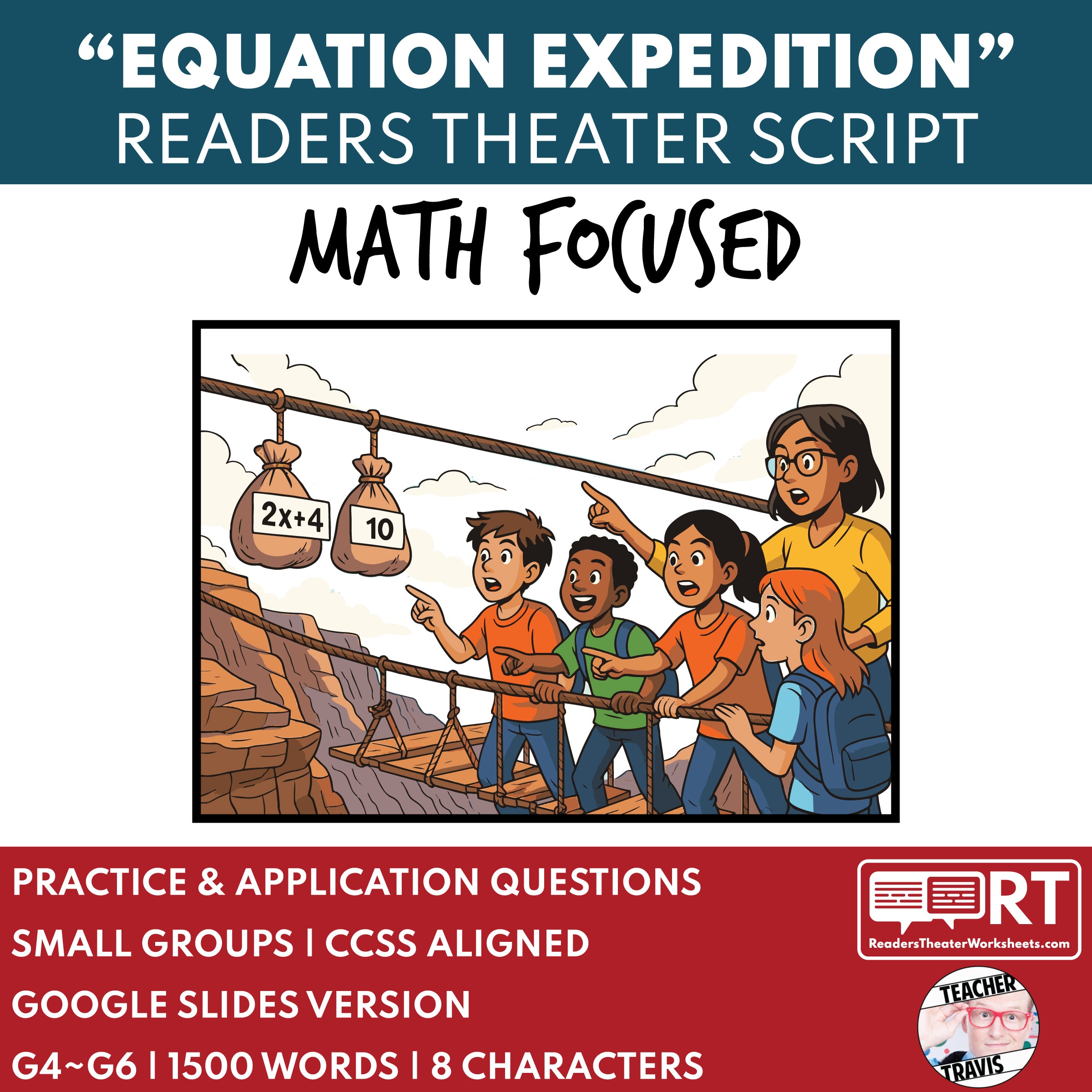 Equation Expedition Math Readers Theater Script for Grades 4 to 6 | Va – Reader's Theater Worksheets
