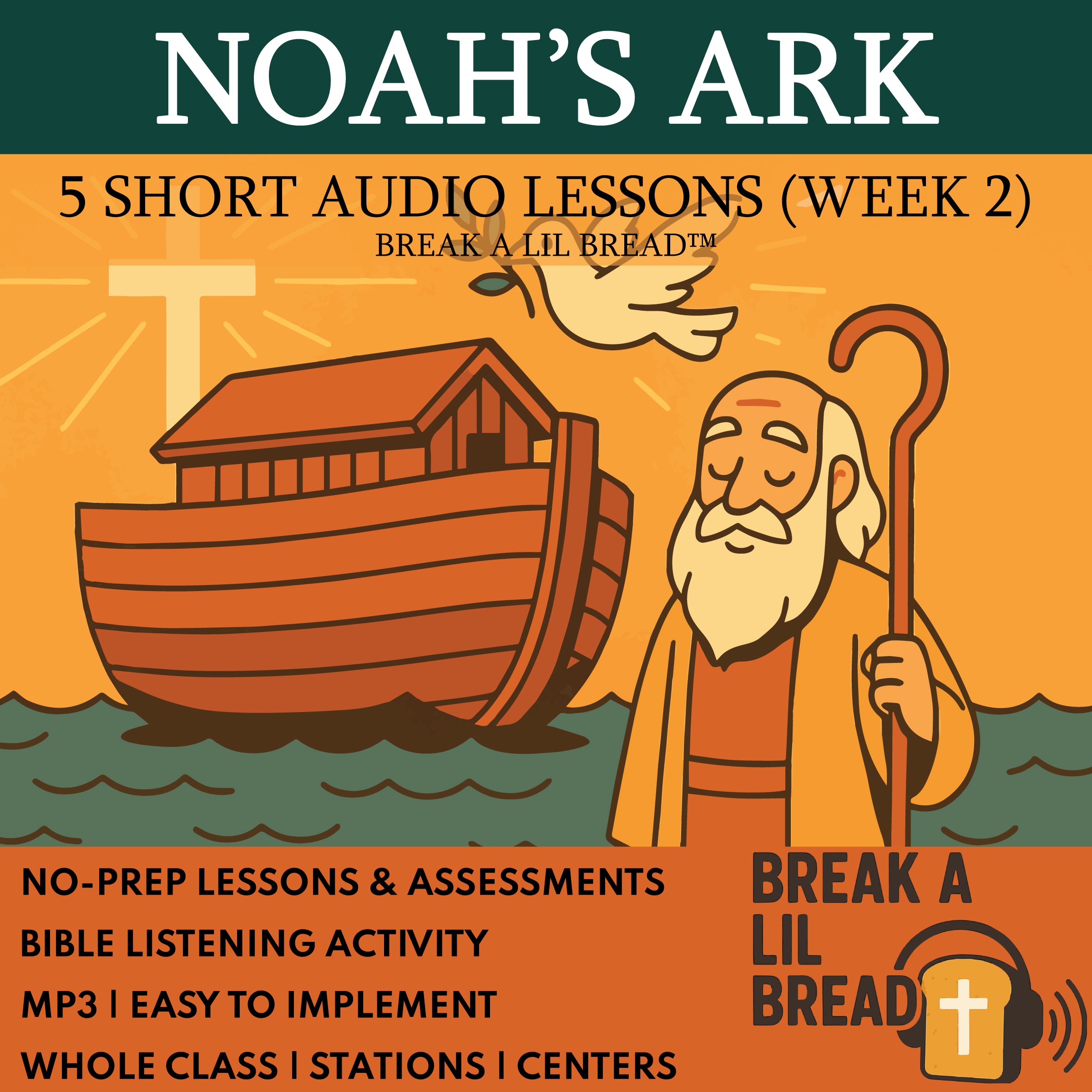 Free Noah's Ark Bible Audio Lessons for Kids | Christian Education Act ...