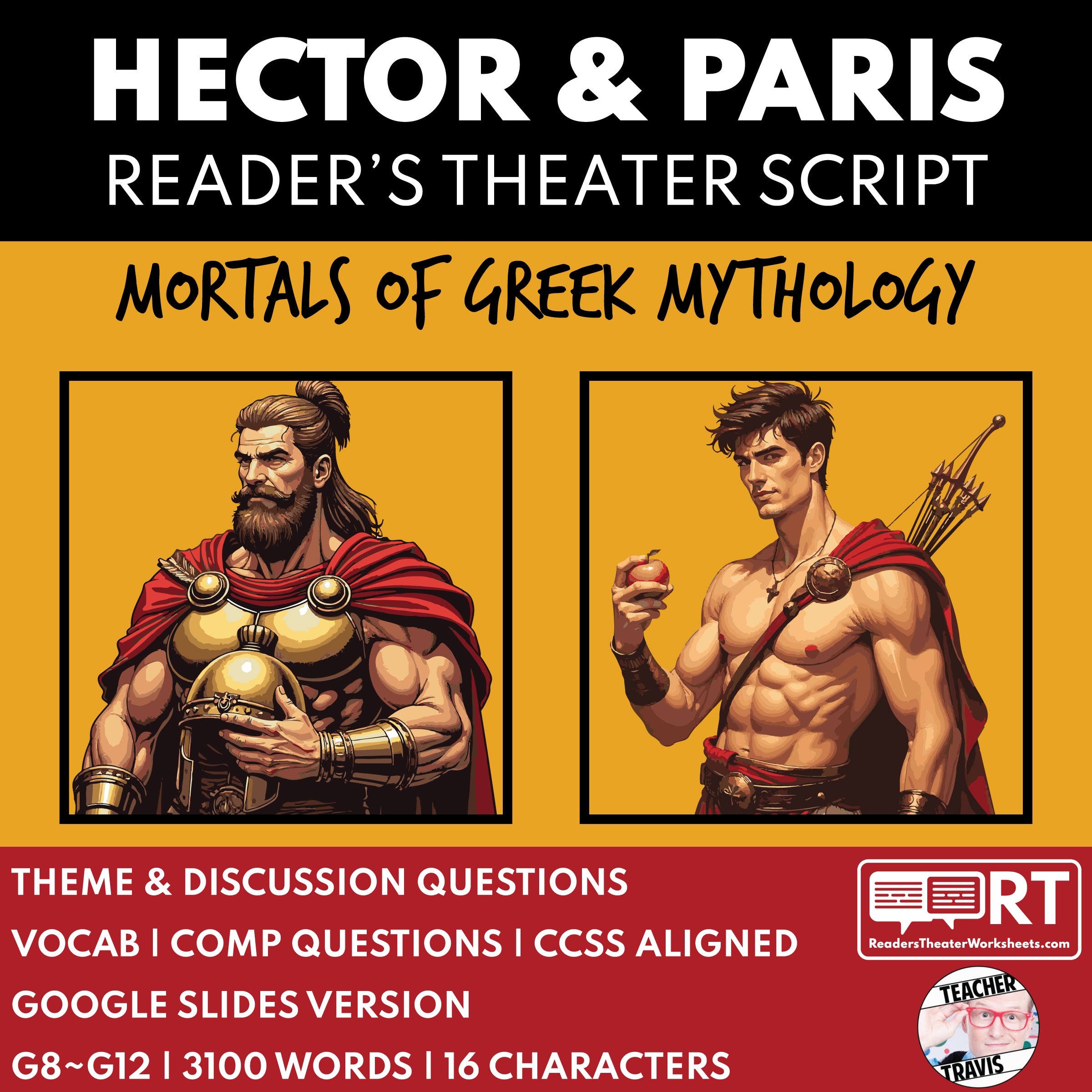 Hector & Paris Reader's Theater Script | Greek Mythology Mortals ...