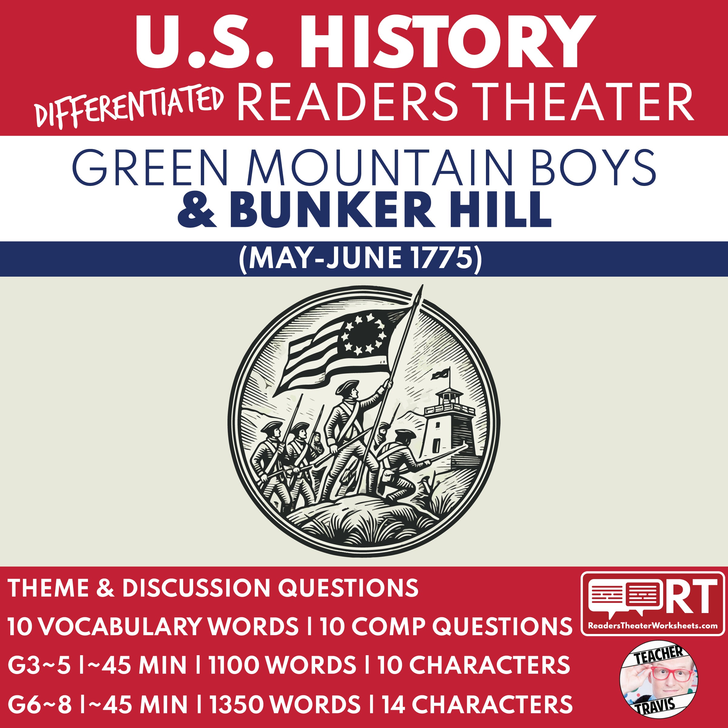 Green Mountain Boys and Bunker Hill | U.S. History Readers Theater Scr ...