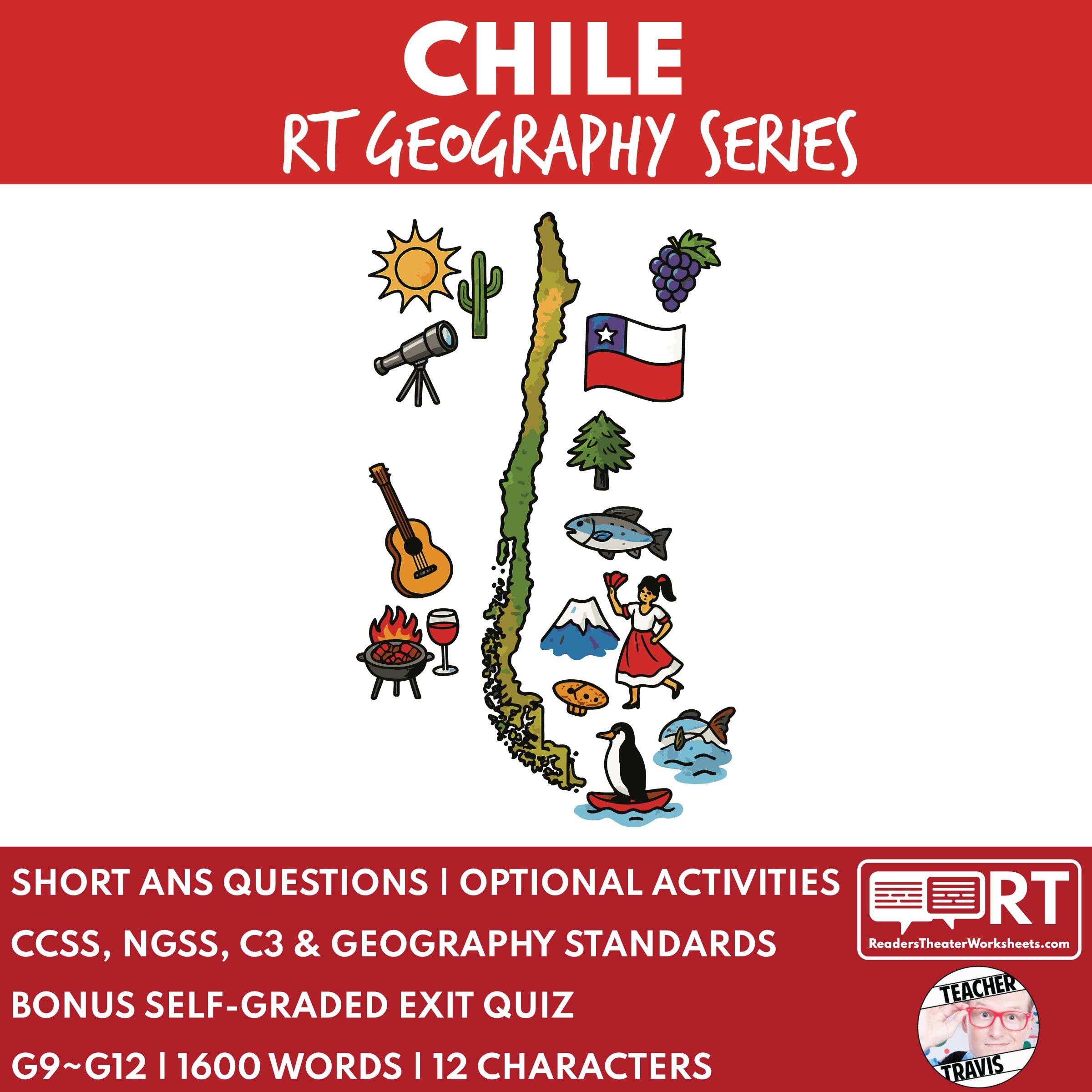 Chile Readers Theater Script | Geography & Social Studies Class – Reader's Theater Worksheets