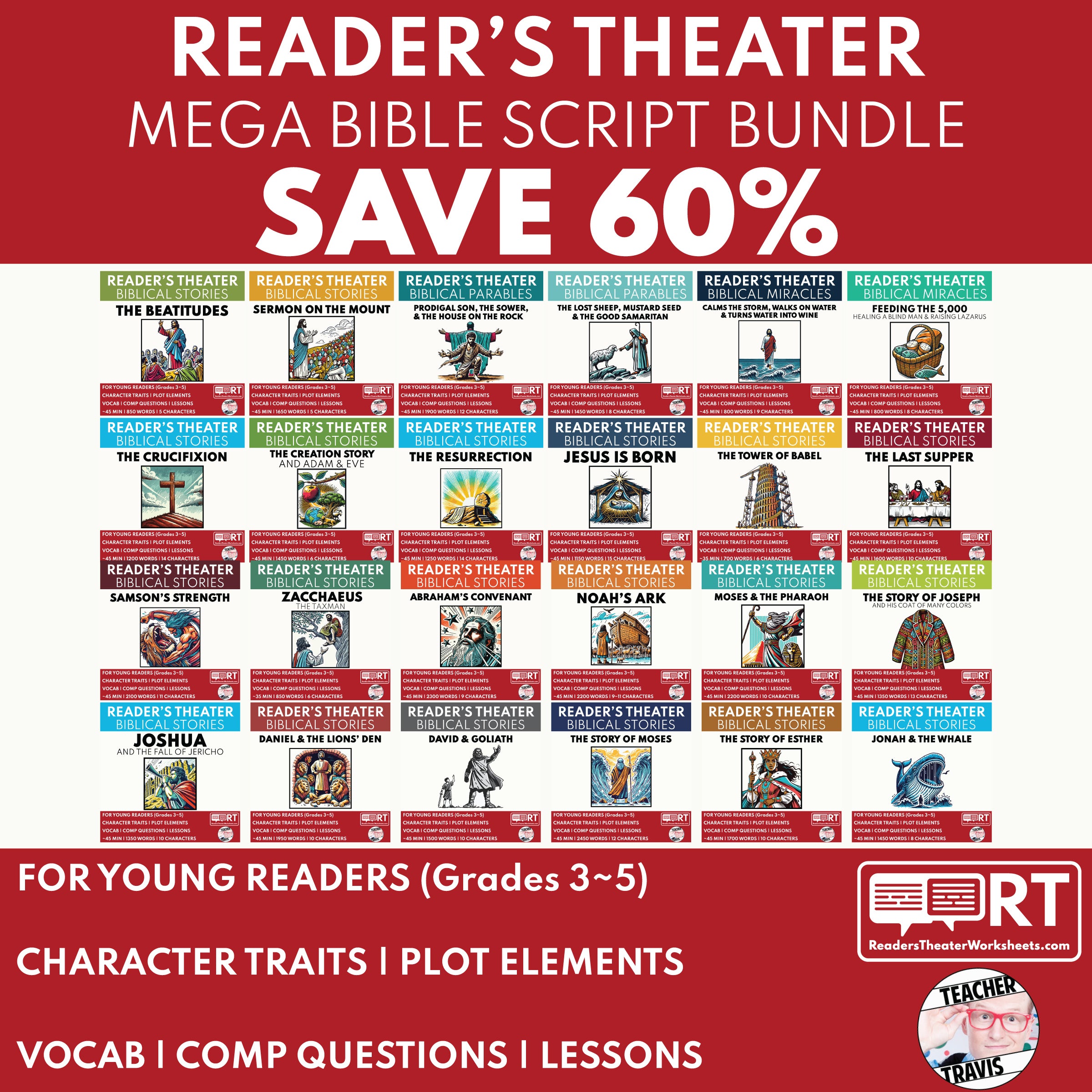 MEGA Bible Bundle | 24 Biblical Reader's Theater Scripts | SAVE 60% ...