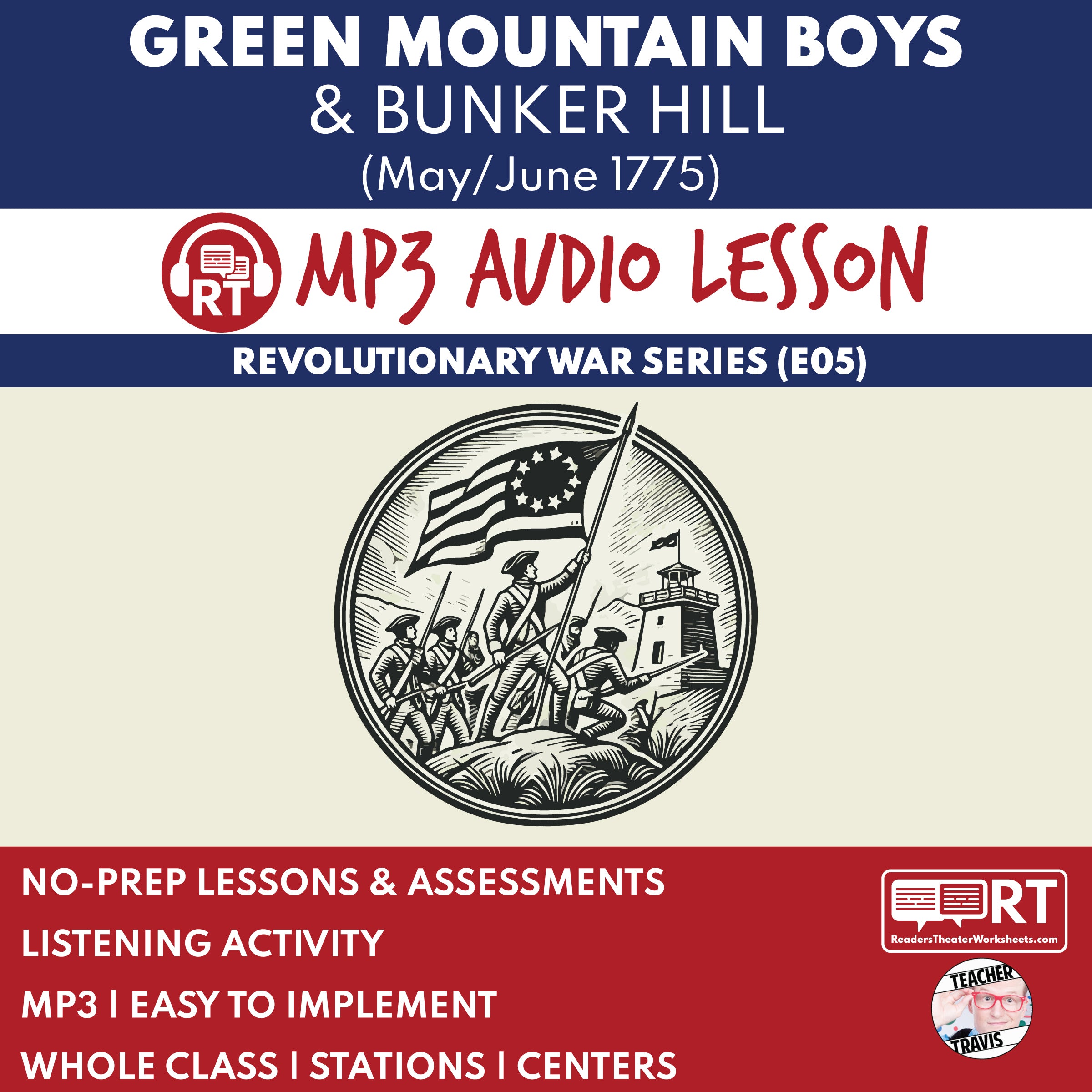 Green Mountain Boys and Bunker Hill — Revolutionary War Audio Lesson ...