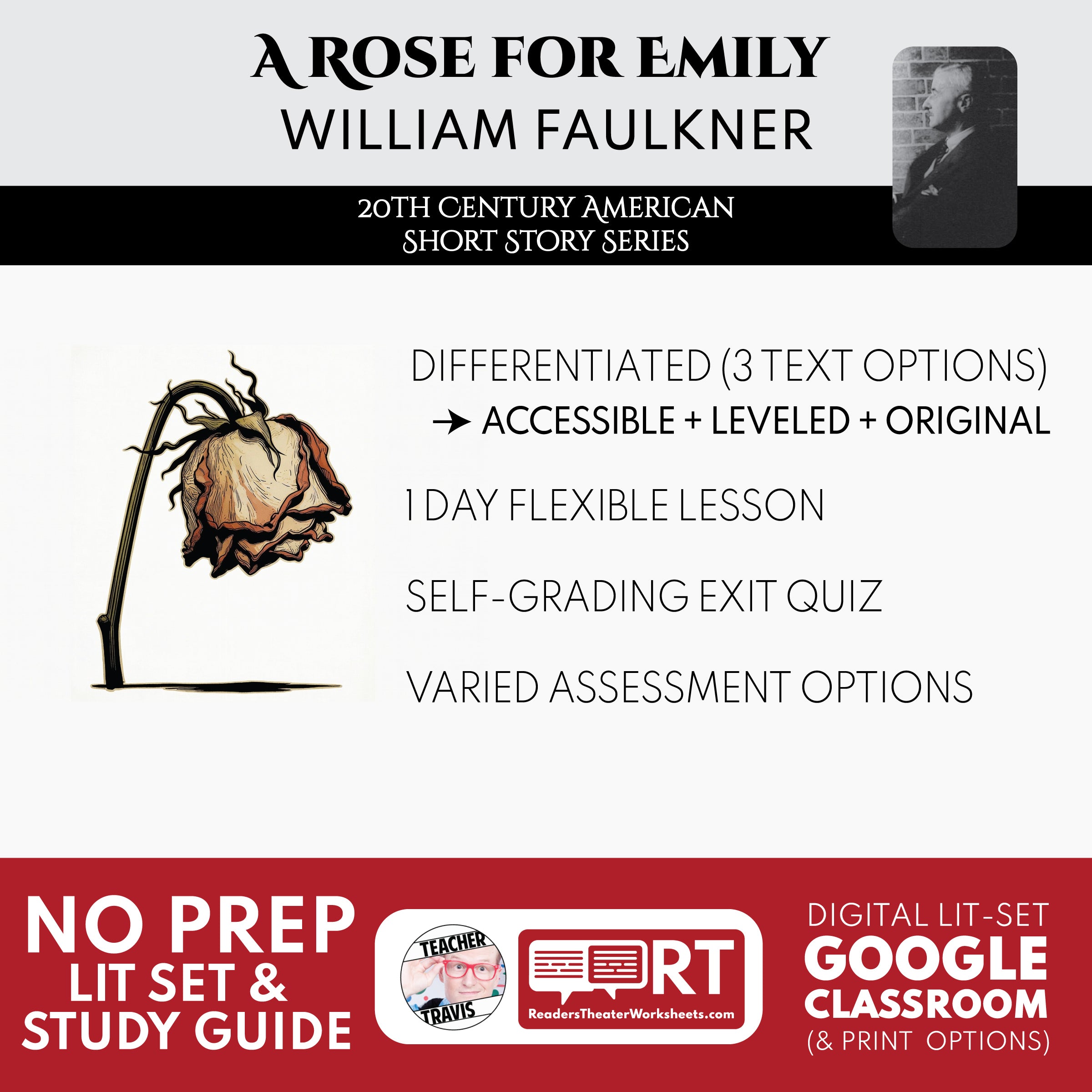 A Rose for Emily Differentiated Short Story Analysis for ELA Students ...