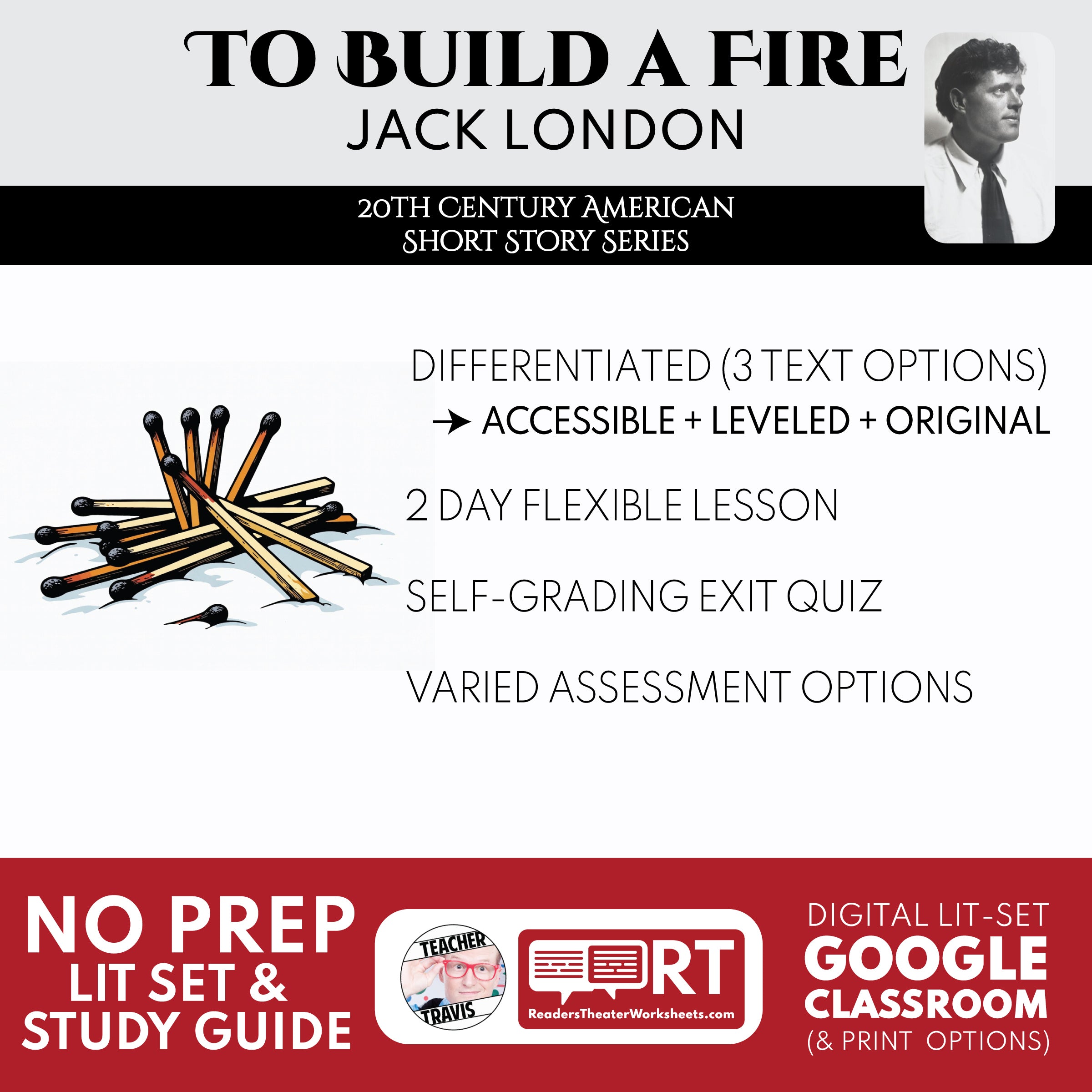To Build a Fire Differentiated Short Story Analysis for ELA Students ...