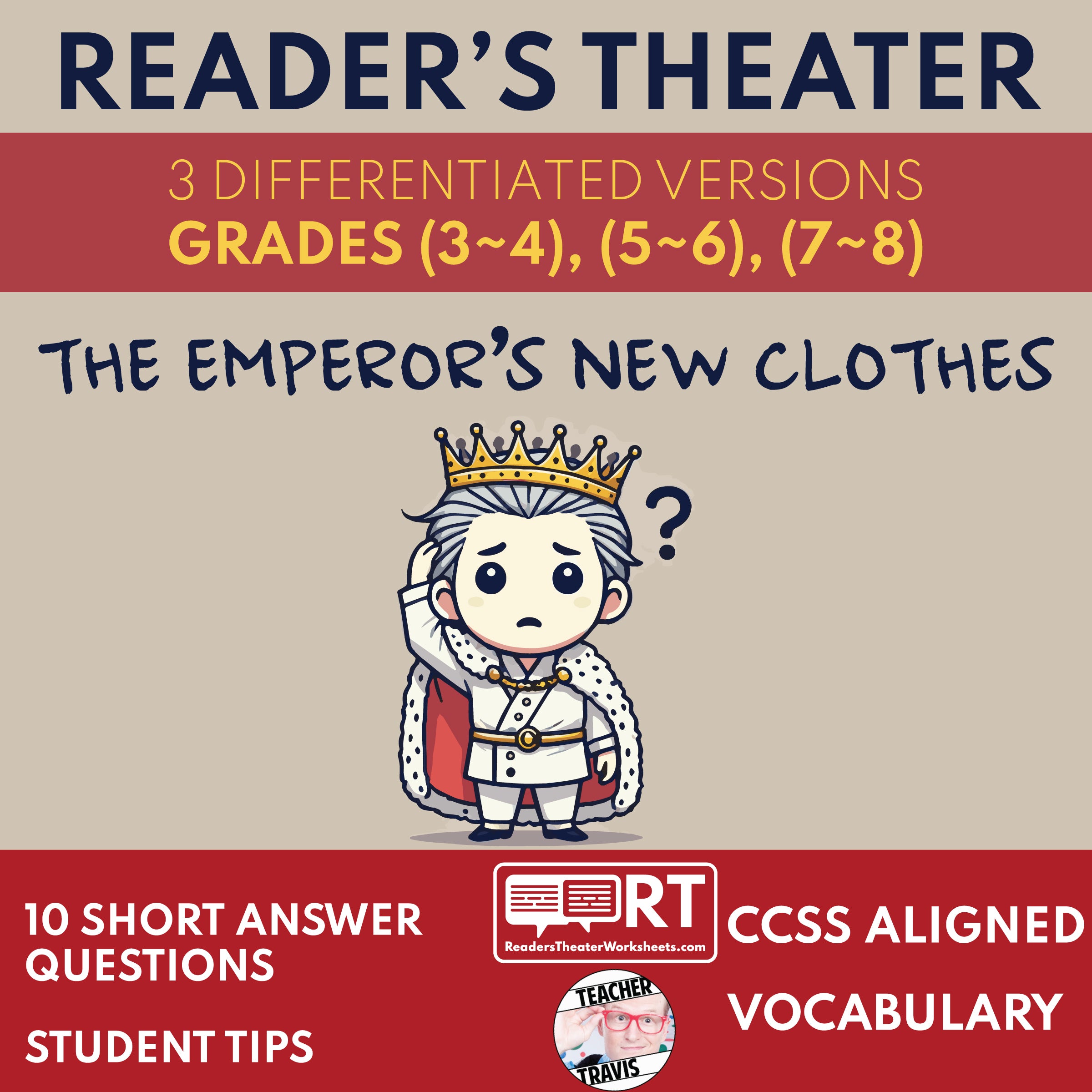 The Emperor's New Clothes Reader's Theater Script | Differentiated ...