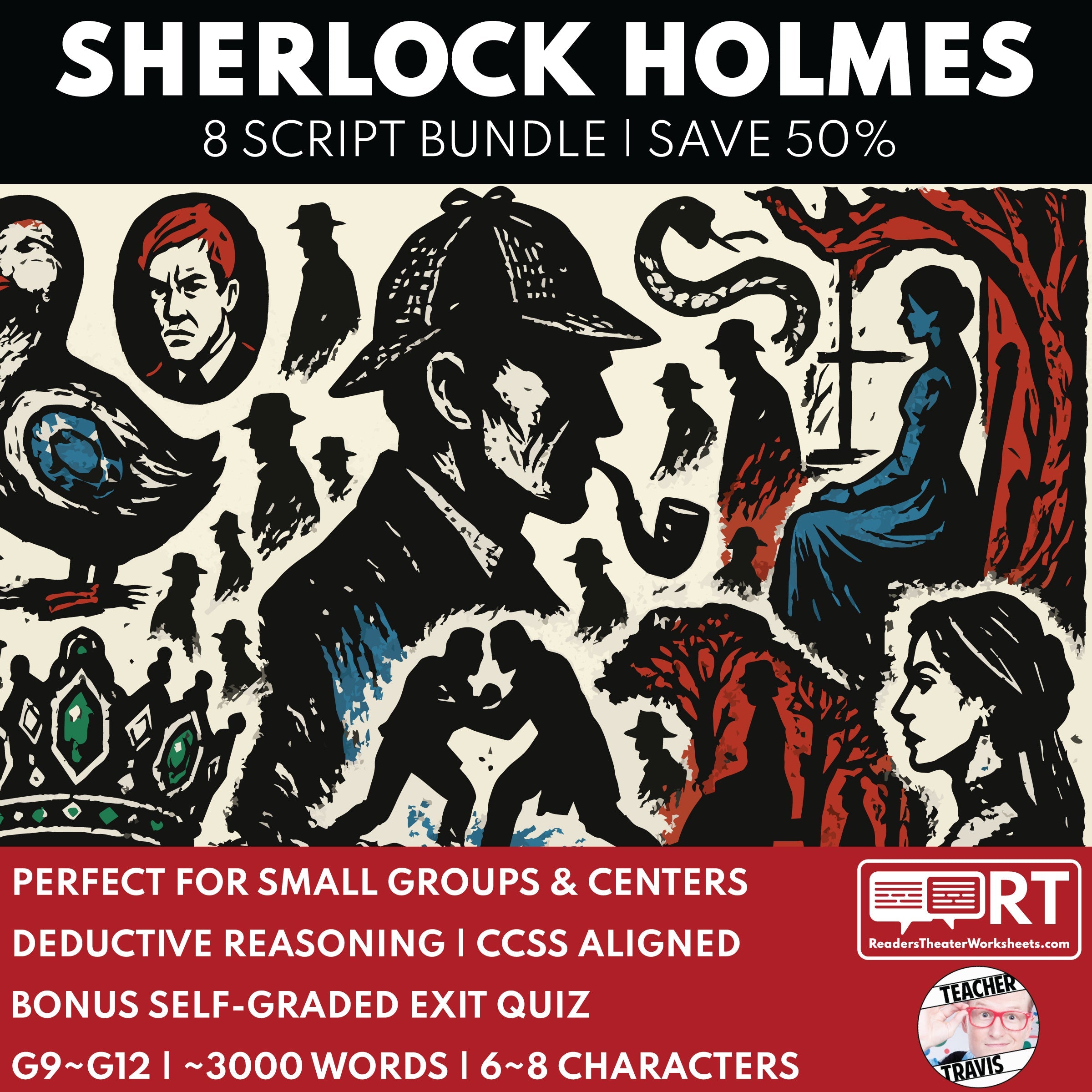 Sherlock Holmes Readers Theater: High School Script Series & Classroom ...