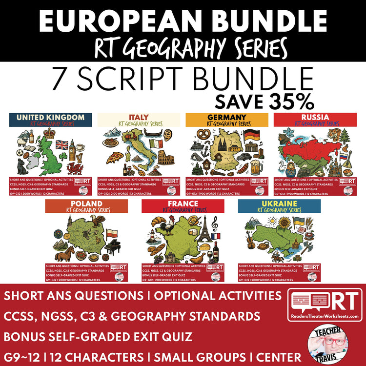 Europe Readers Theater Scripts (Grades 9-12) – Reader's Theater Worksheets