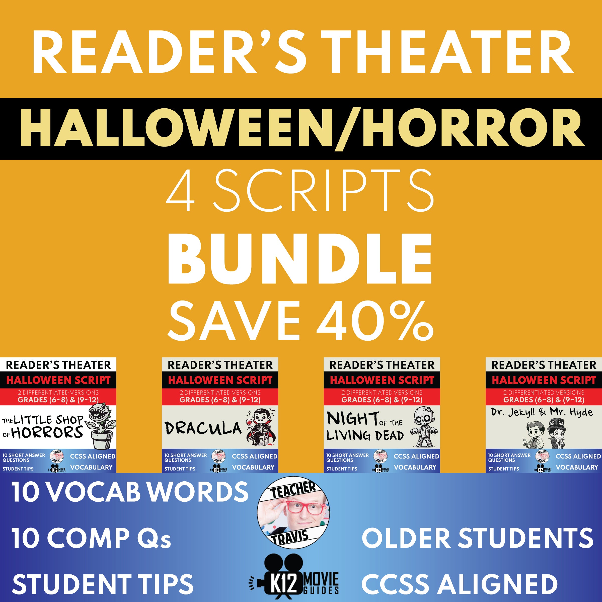 Halloween Collection of Reader’s Theater Scripts for Students – Reader ...