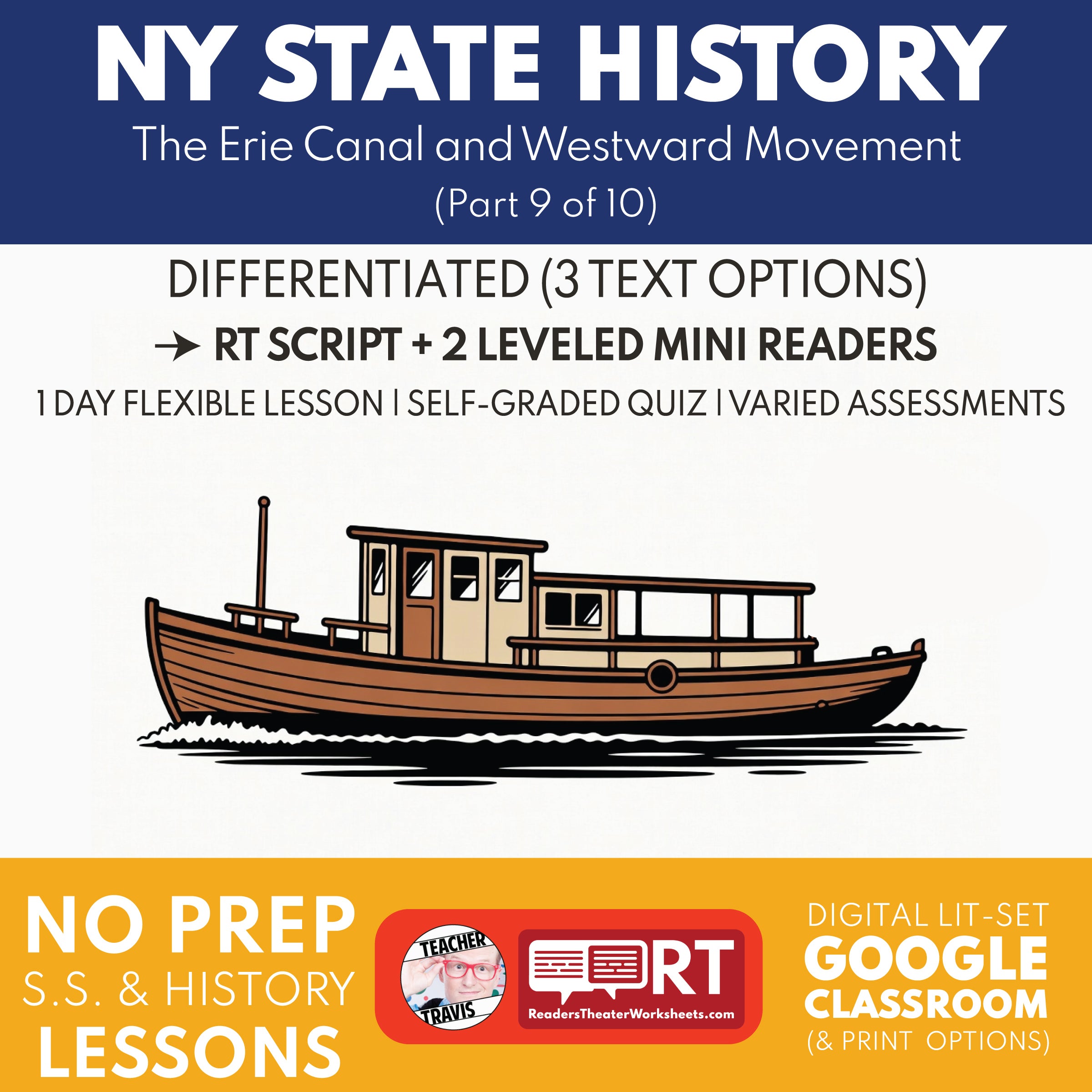 New York State History | Erie Canal and Westward Movement RT Script and ...