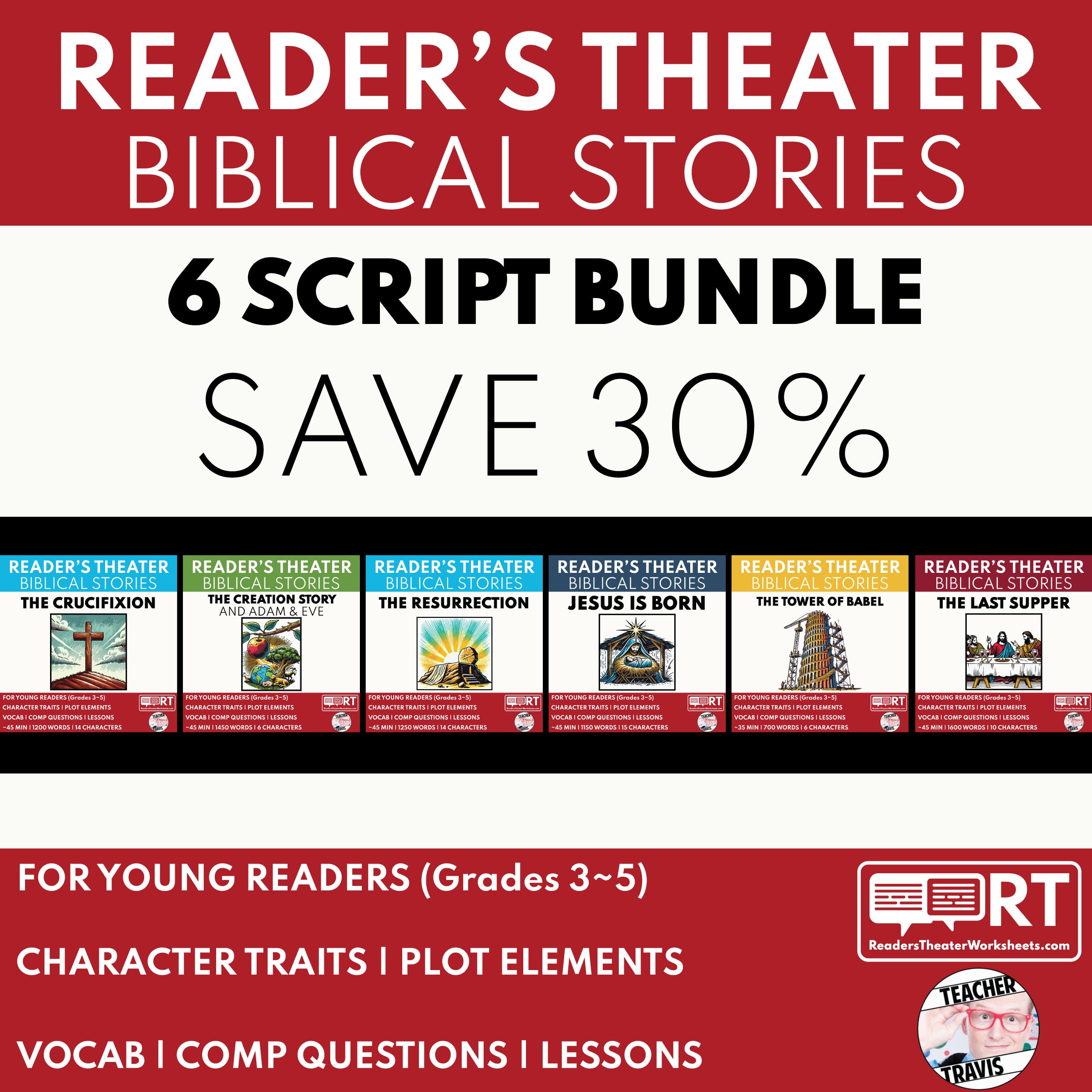 Bible Events Bundle | 6 Biblical Reader's Theater Scripts | SAVE 30% ...