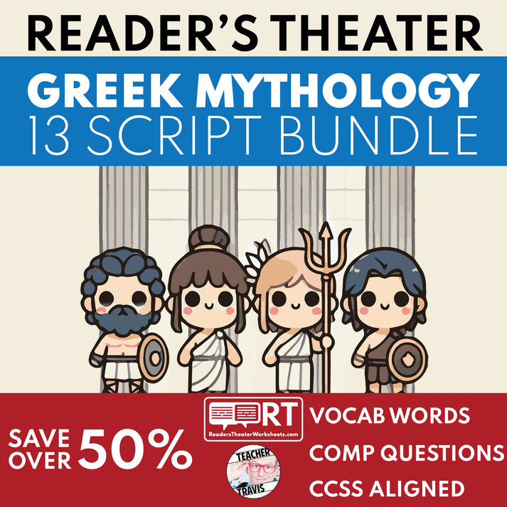 Greek Mythology Reader's Theater Scripts Bundle (13) | Titans | Olympi ...