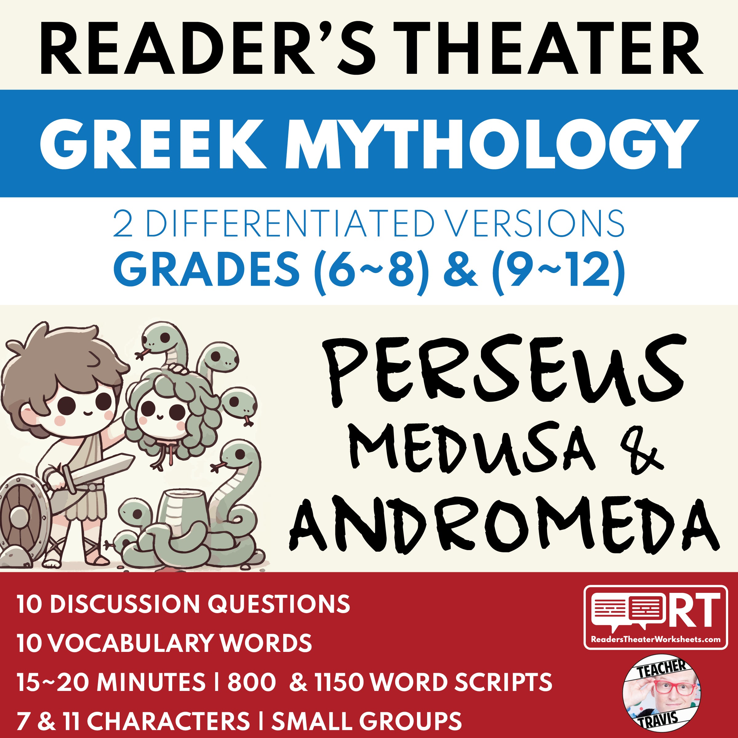 Perseus, Medusa and Andromeda Reader's Theater Script | Greek Mytholog ...