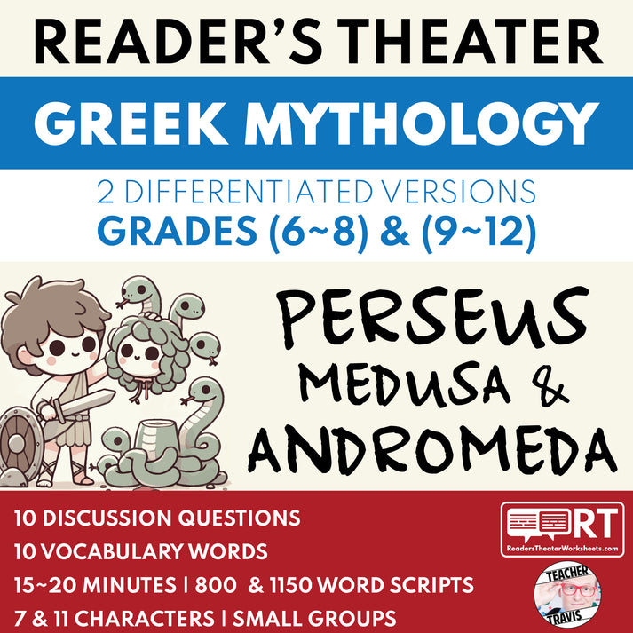 Perseus, Medusa and Andromeda Reader's Theater Script | Greek Mytholog ...