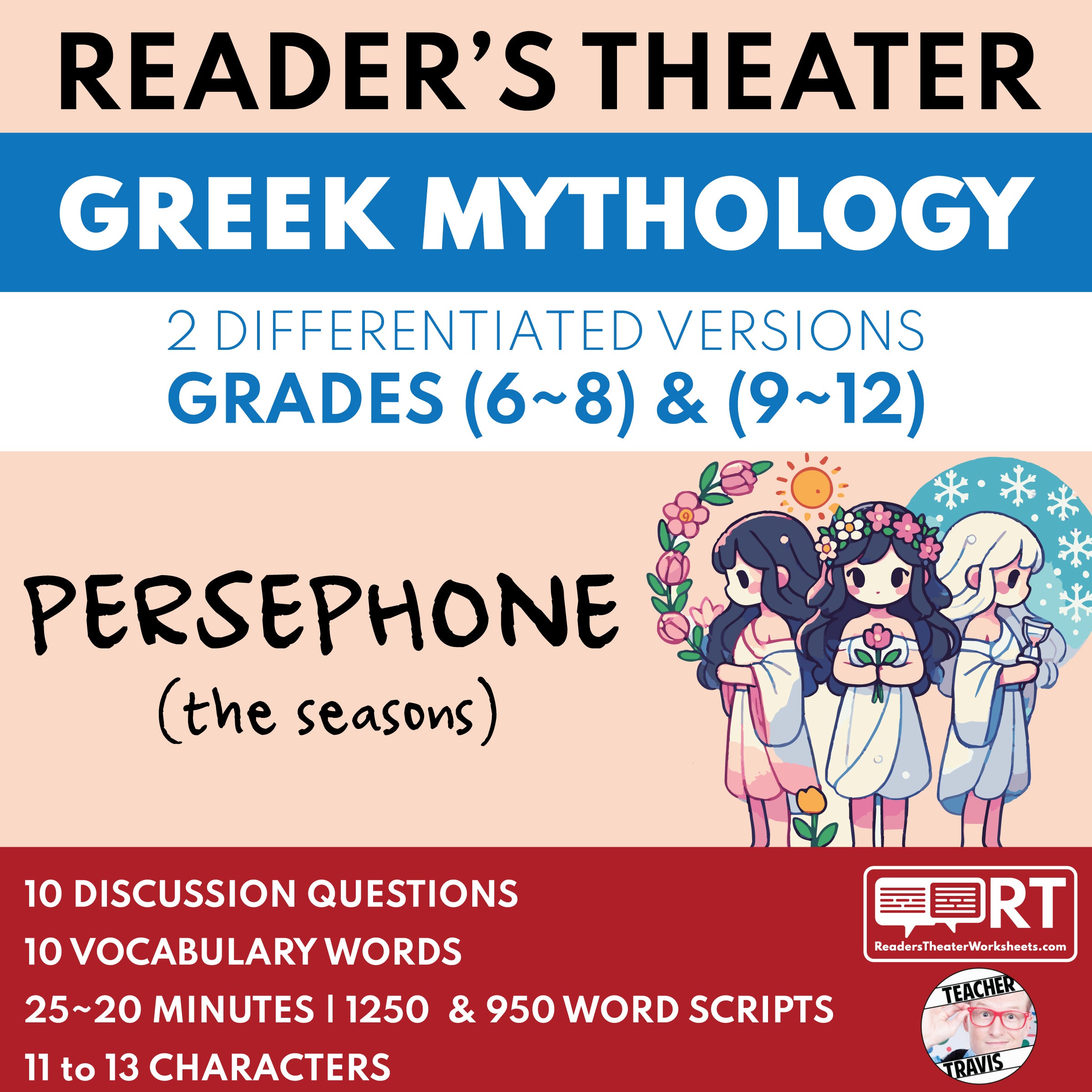 Persephone, Demeter, Hades Reader's Theater Script | Greek Mythology ...
