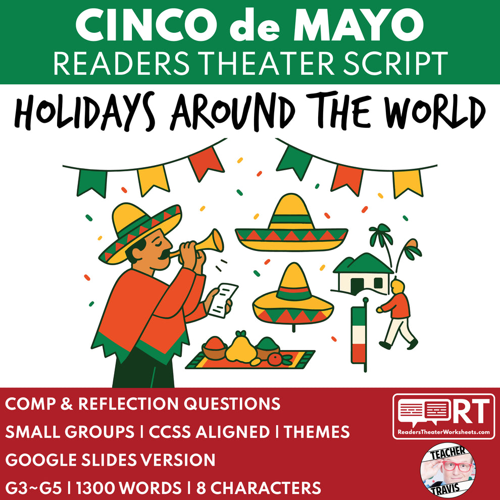 Cinco de Mayo Holiday Readers Theater Script for Grades 3-5 | Battle o ...