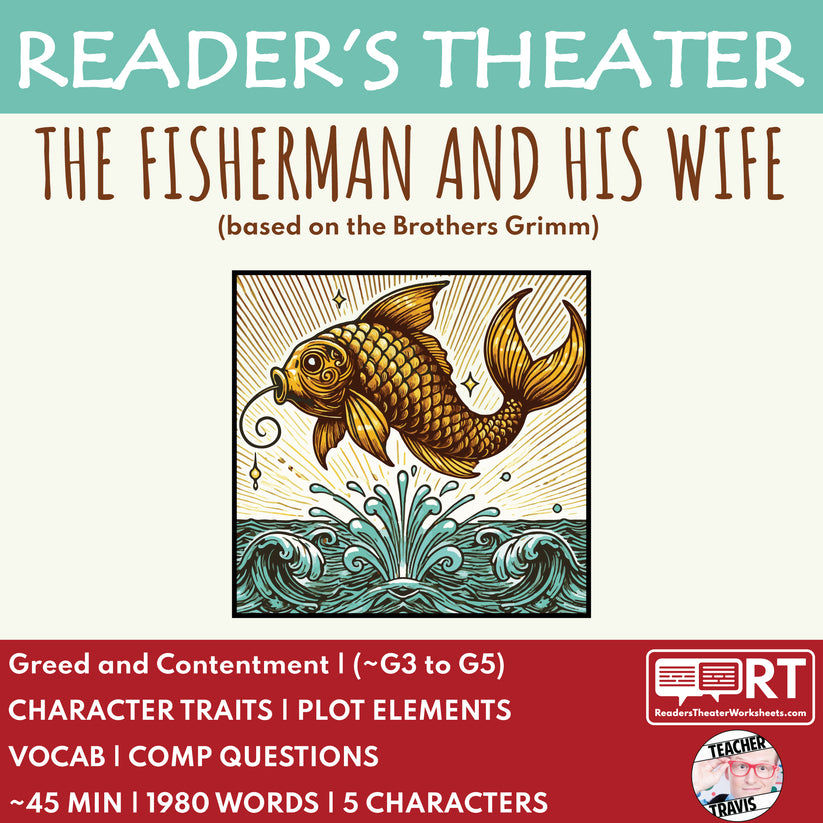 The Fisherman and His Wife | Reader's Theater Script | Brothers Grimm ...