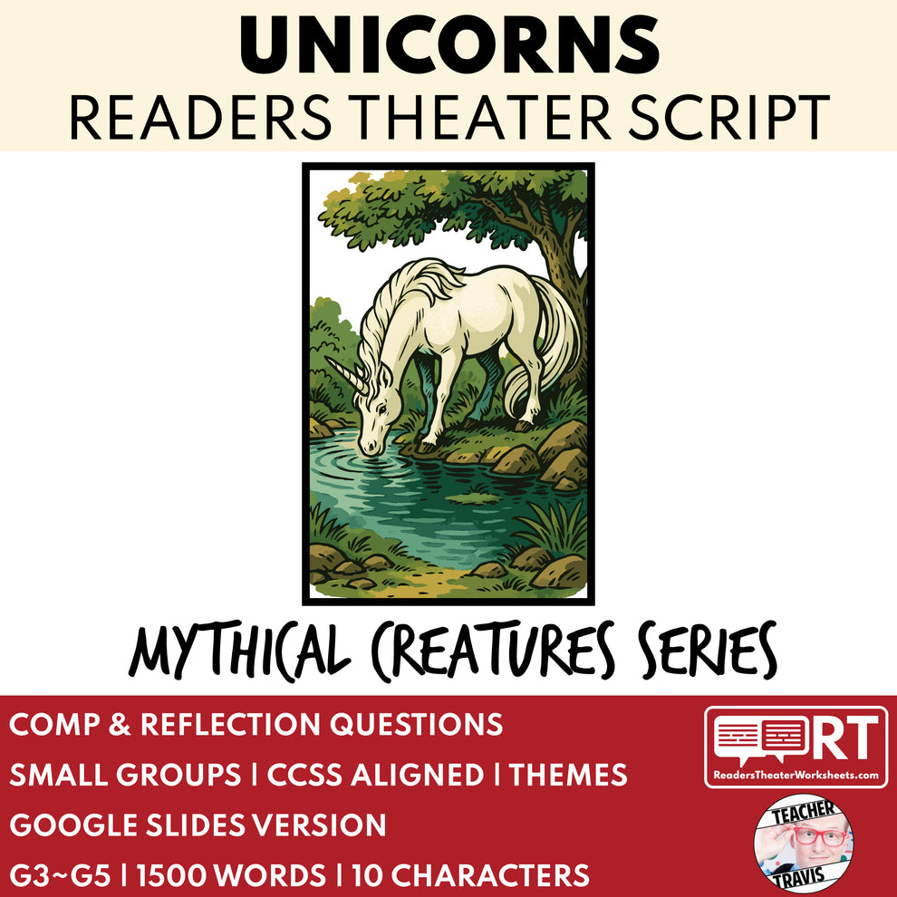 Unicorns - Mythical Creatures | Readers Theater Script for Grades 3 to ...