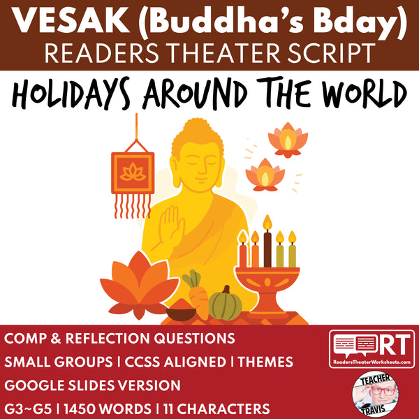 Vesak - Buddha’s Birthday | Holiday Readers Theater Script for Grades ...