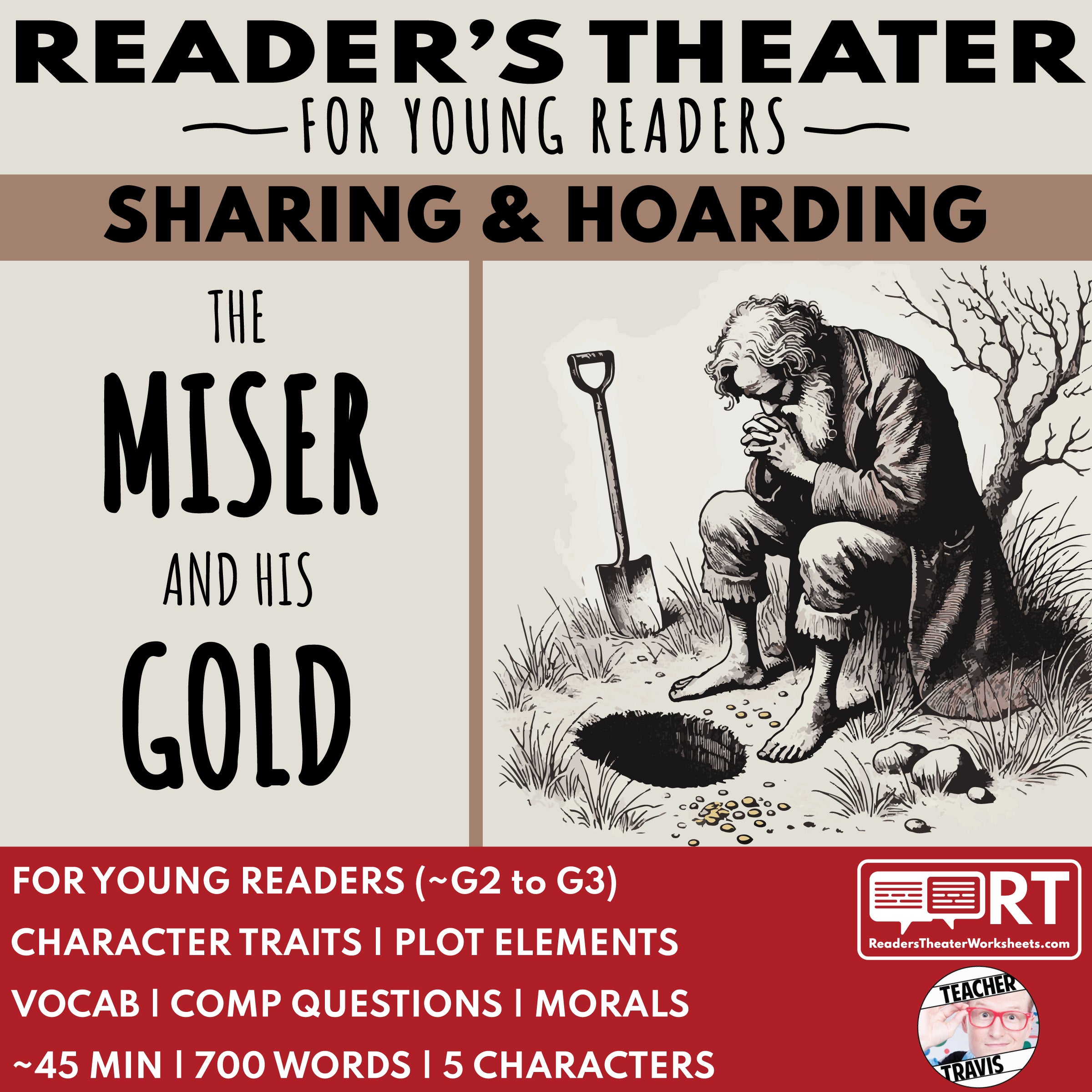 A Miser and His Gold | Reader's Theater Script | Aesop's Fable – Reader ...