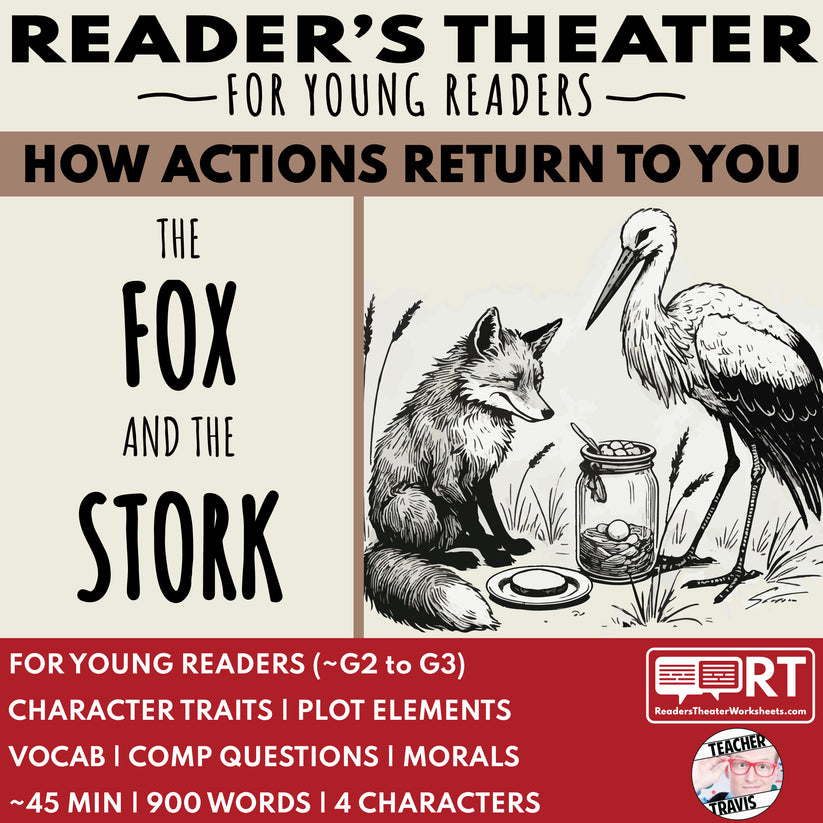 The Fox and the Stork | Reader's Theater Script | Aesop's Fable ...