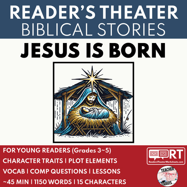 Free Jesus Is Born Readers Theater Script for Grades 3-5 | Bible Story ...