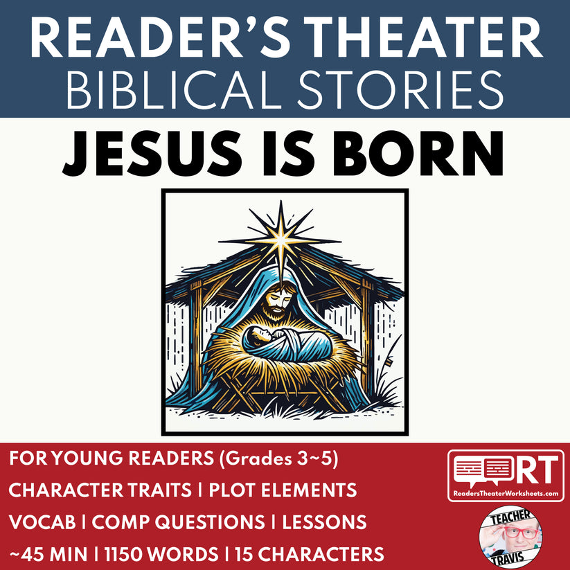 Free Jesus Is Born Readers Theater Script for Grades 3-5 | Bible Story ...