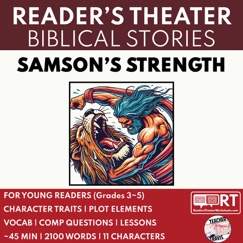 Free Samson Readers Theater Script for Grades 3-5 | Bible Story Activi ...