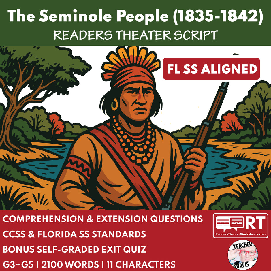 Florida State History Readers Theater scripts for Grade 3, Grade 4, an ...