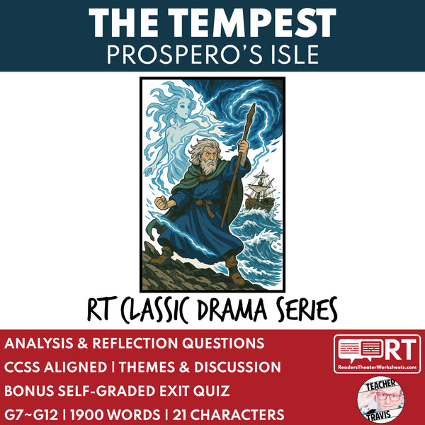 The Tempest (Prospero) Readers Theater Script | Classical Dramas | Sha ...
