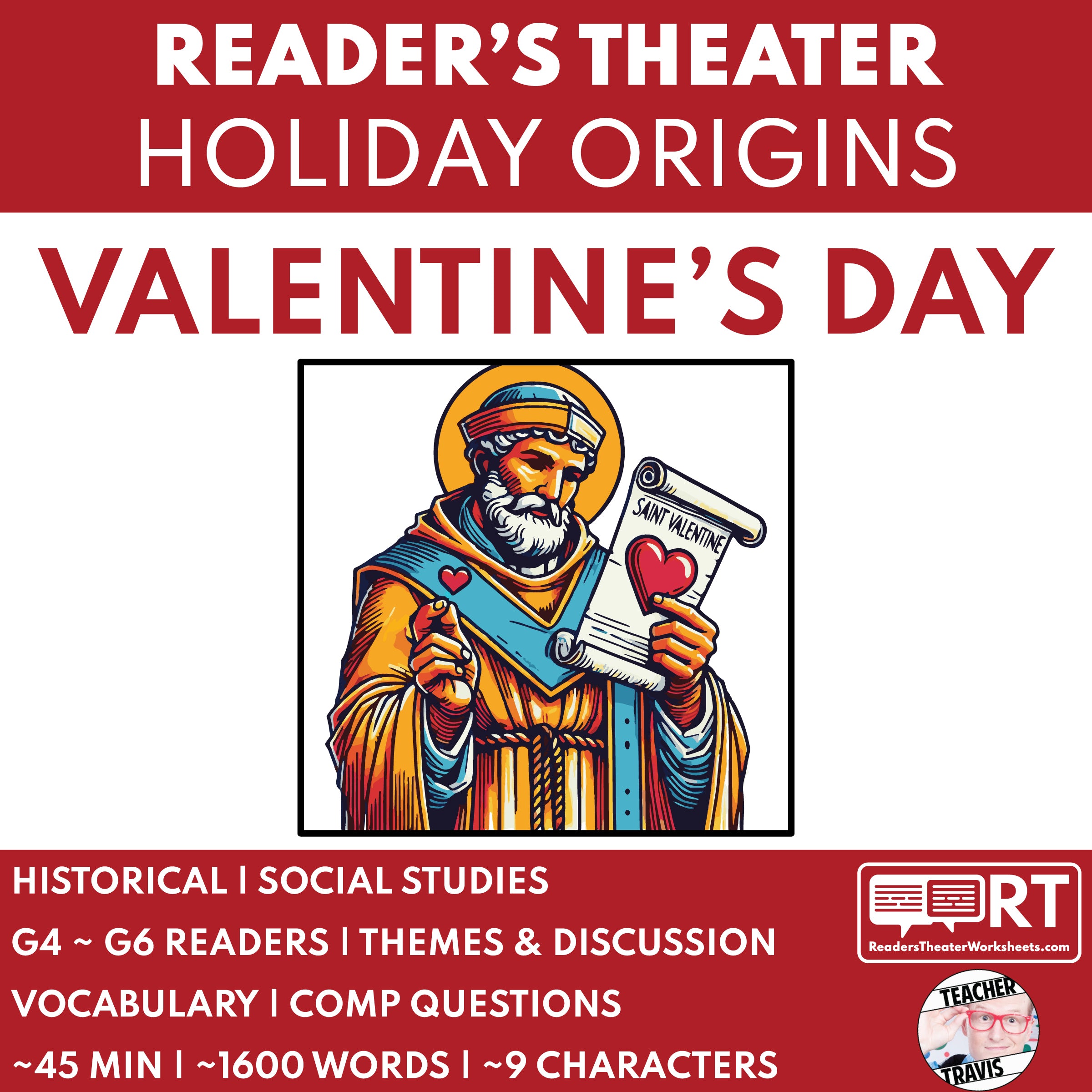 Valentine's Day Readers Theater Script | Holiday Origins Series ...