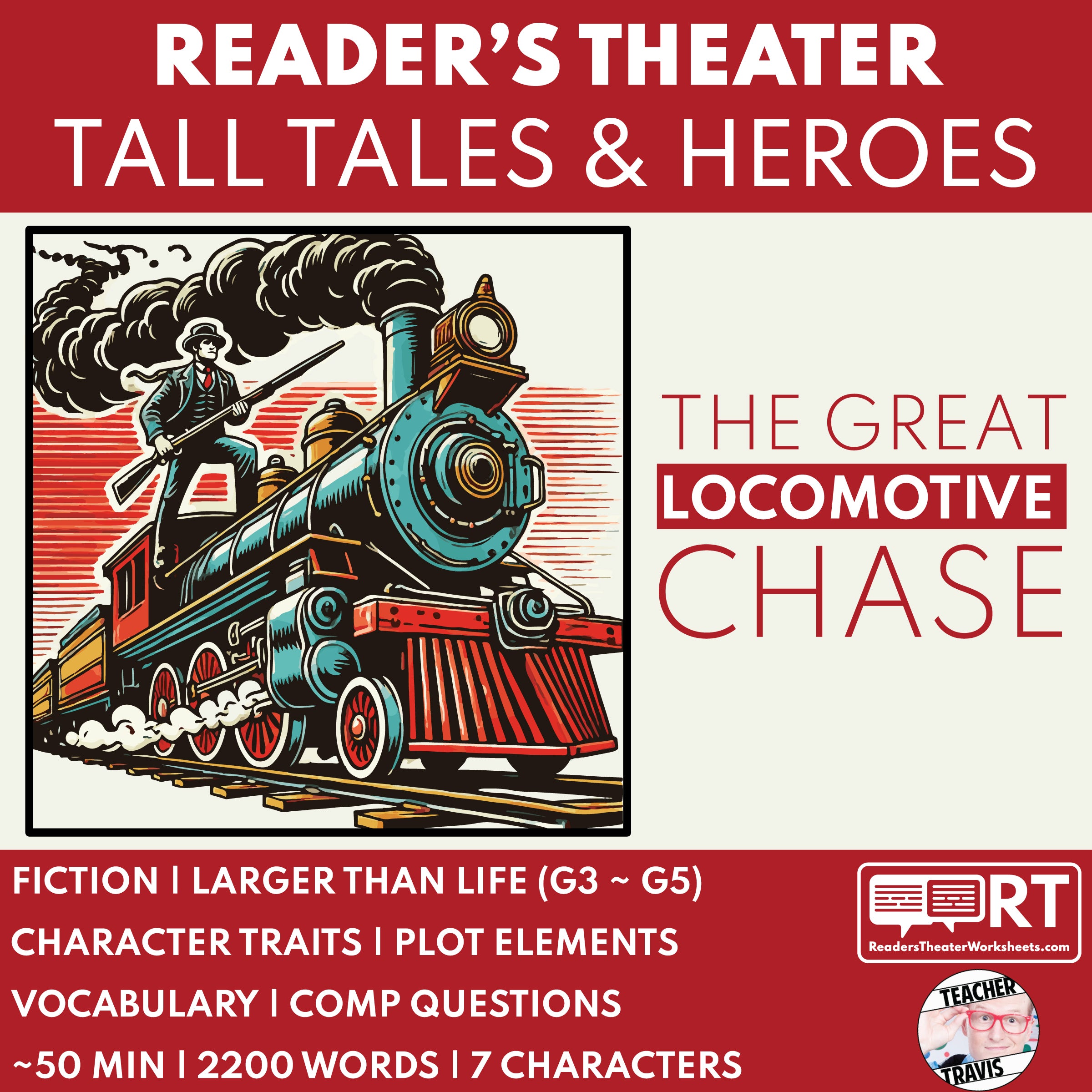 The Great Locomotive Chase Readers Theater Script | American Tall Tale ...
