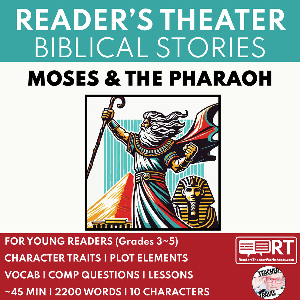 Moses and the Pharaoh Reader's Theater Script for Grades 3-8 | Bible ...