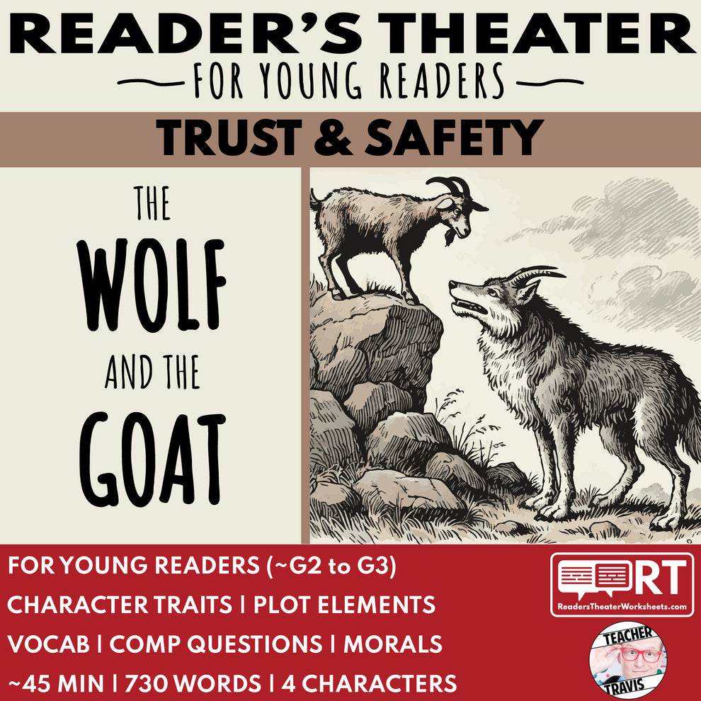 The Wolf and the Goat | Reader's Theater Script | Aesop's Fable ...