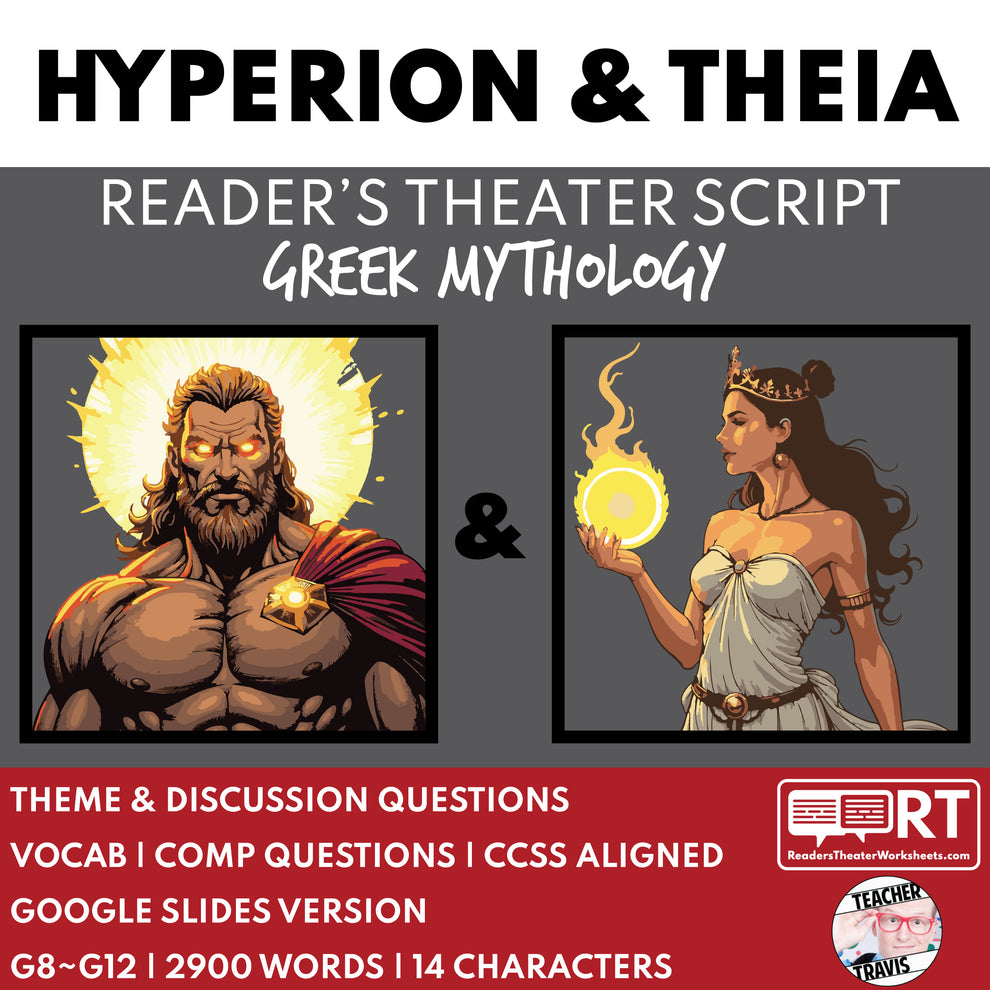 Hyperion & Theia Reader's Theater Script | Titan Gods | Greek Mytholog ...