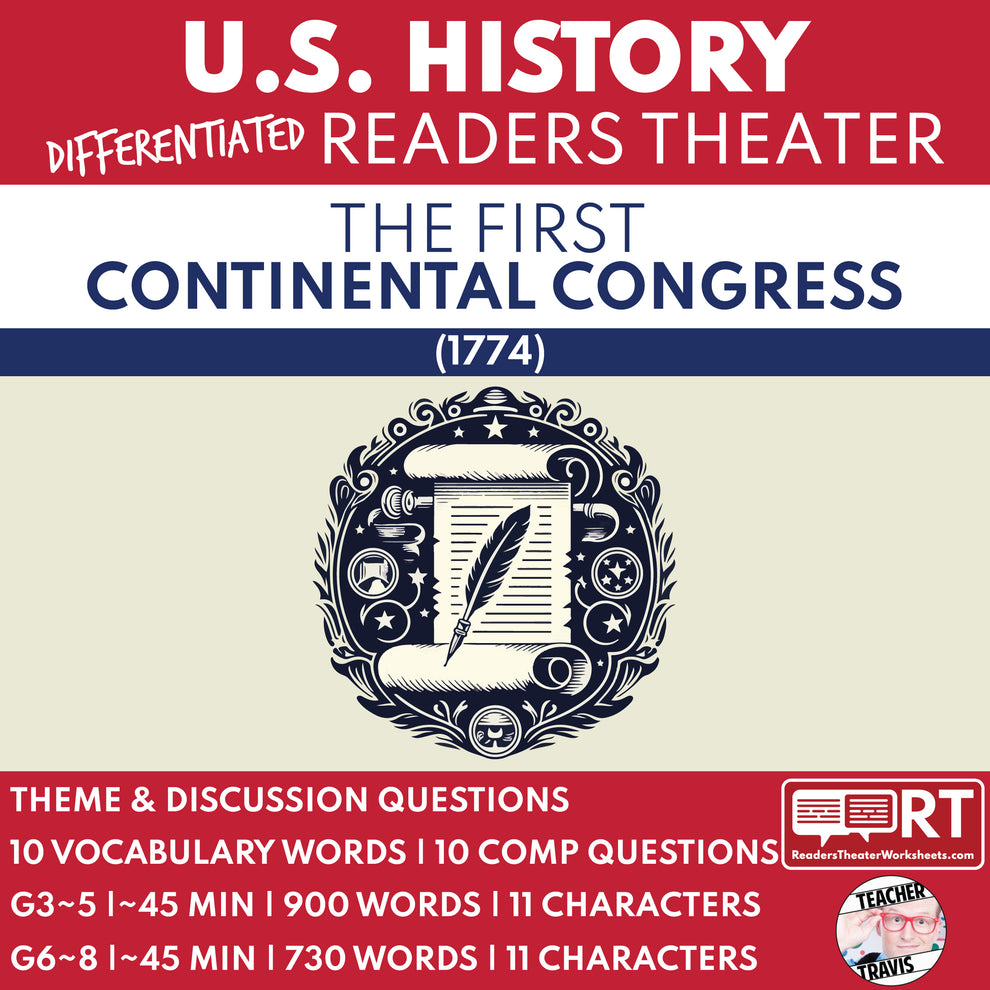 The First Continental Congress | U.S. History Readers Theater Script ...