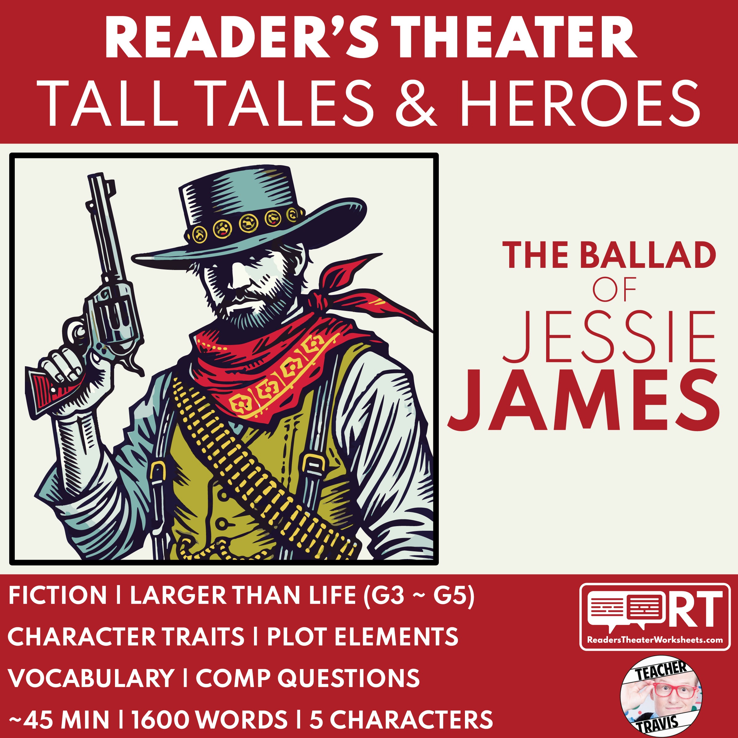 Jesse James Readers Theater Script | American Tall Tales – Reader's ...