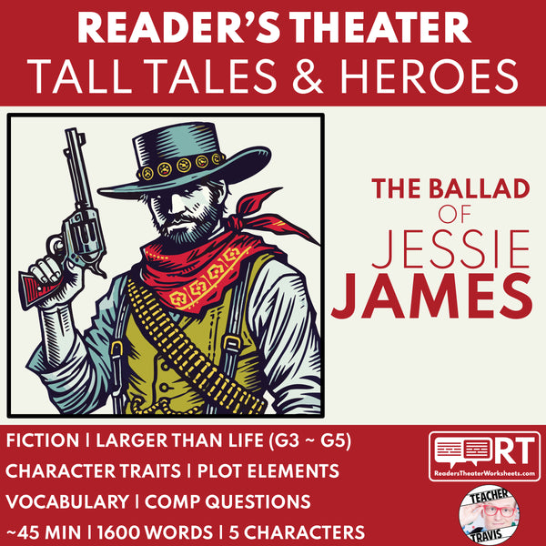 Jesse James Readers Theater Script | American Tall Tales – Reader's ...