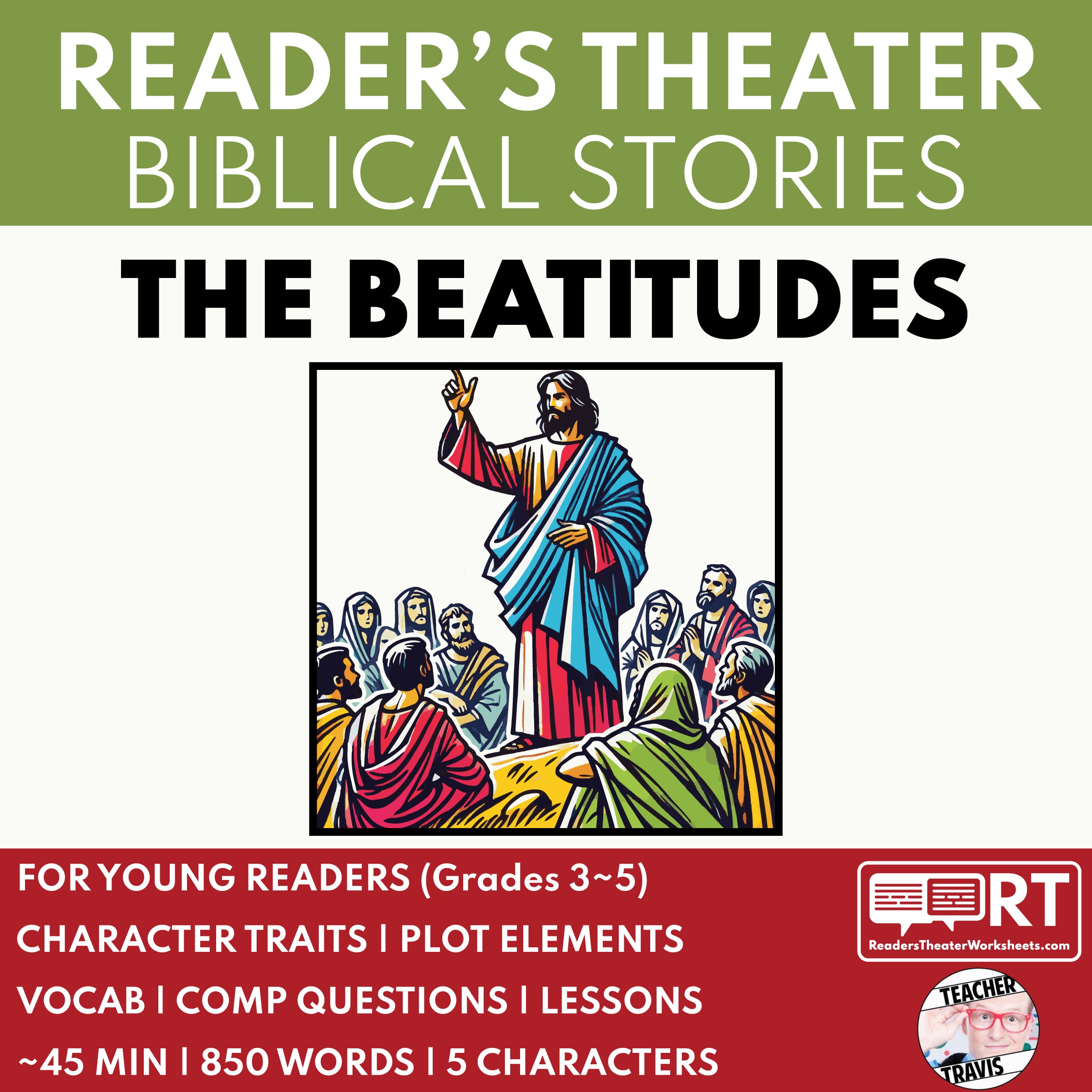 The Beatitudes | Jesus' Teachings Bible Reader's Theater Script ...