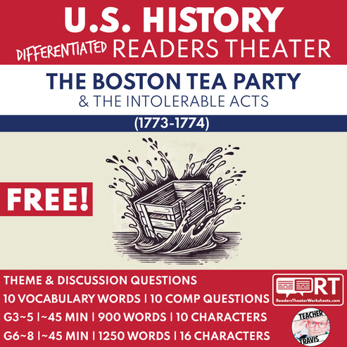 The Boston Tea Party & Intolerable Acts | U.S. History FREE Readers Th ...