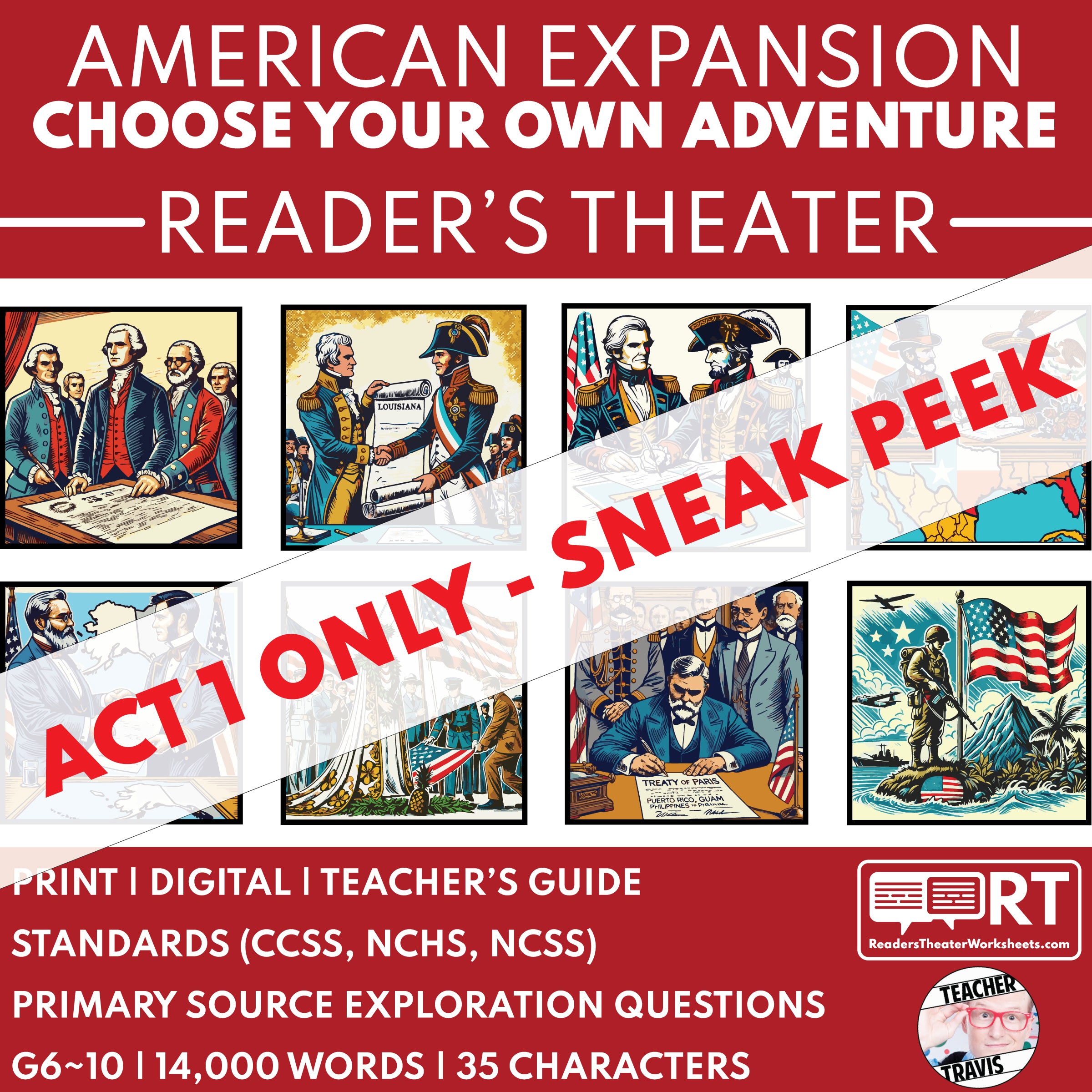 Act 1 Sneak Peek Student Time Travelers | American Expansion (CYOA ...