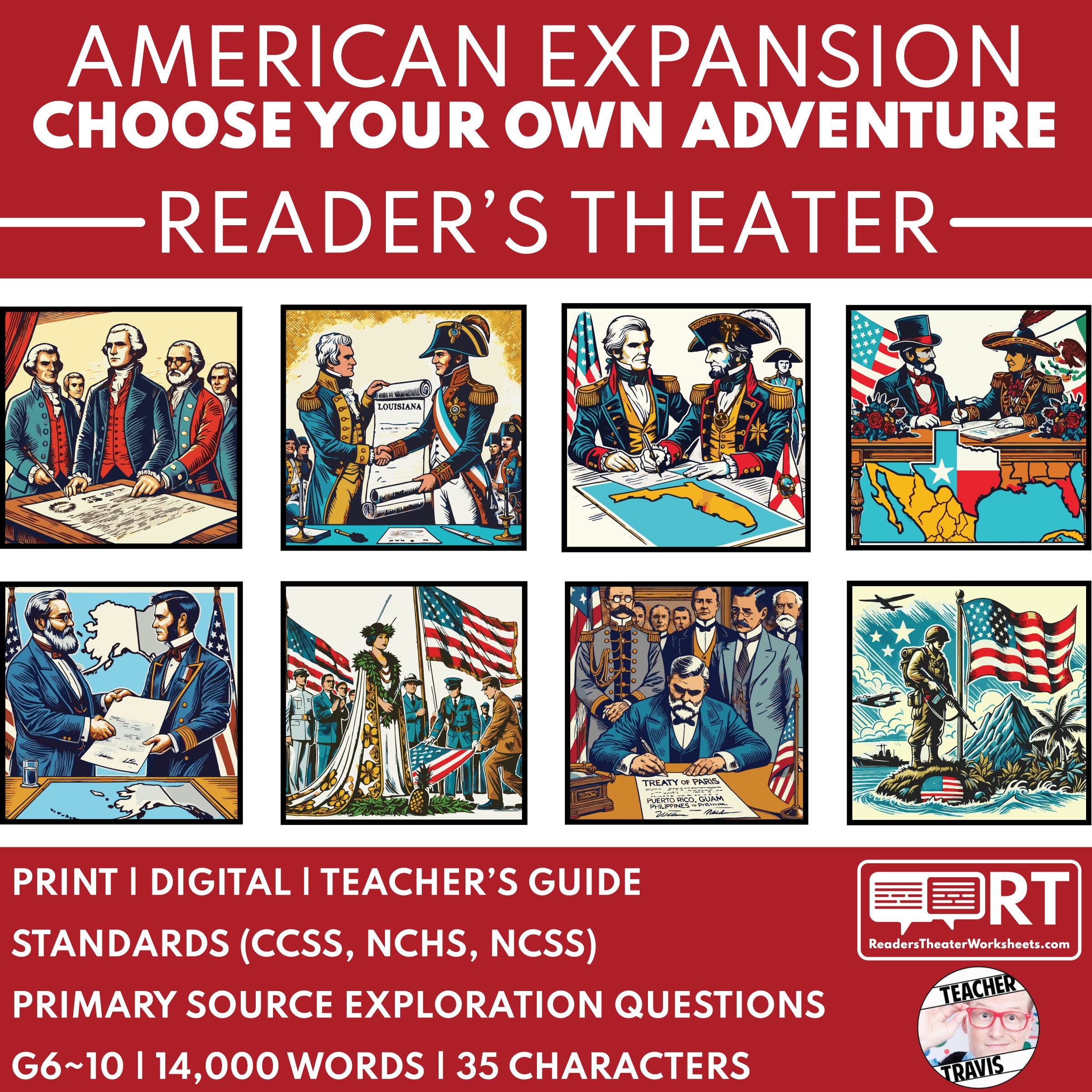 Student Time Travelers | American Expansion (CYOA) | Reader’s Theater ...