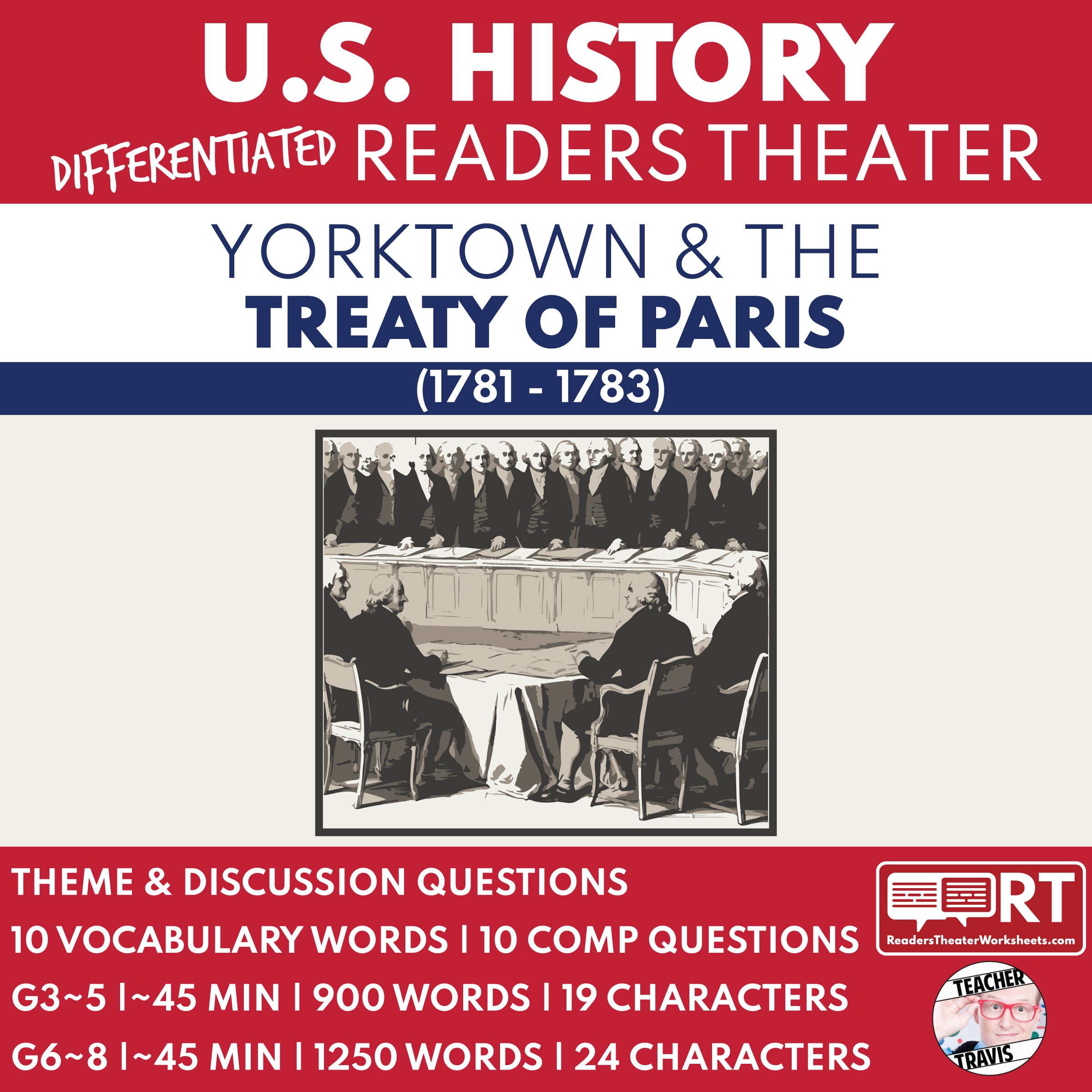 Yorktown and the Treaty of Paris | U.S. History Readers Theater Script ...